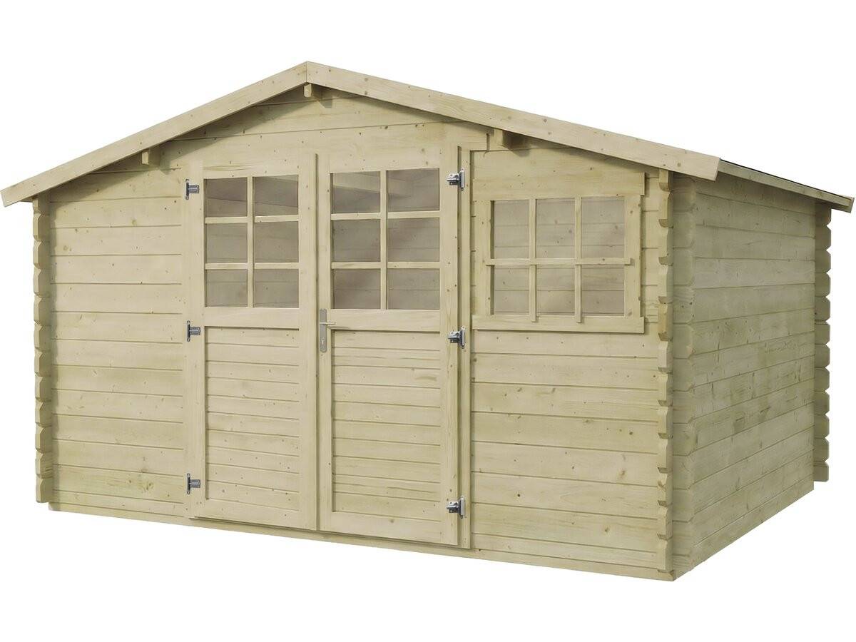 Abri De Jardin En Bois Traité Autoclave "belmont" - 12.53 M² - 34 Mm ...