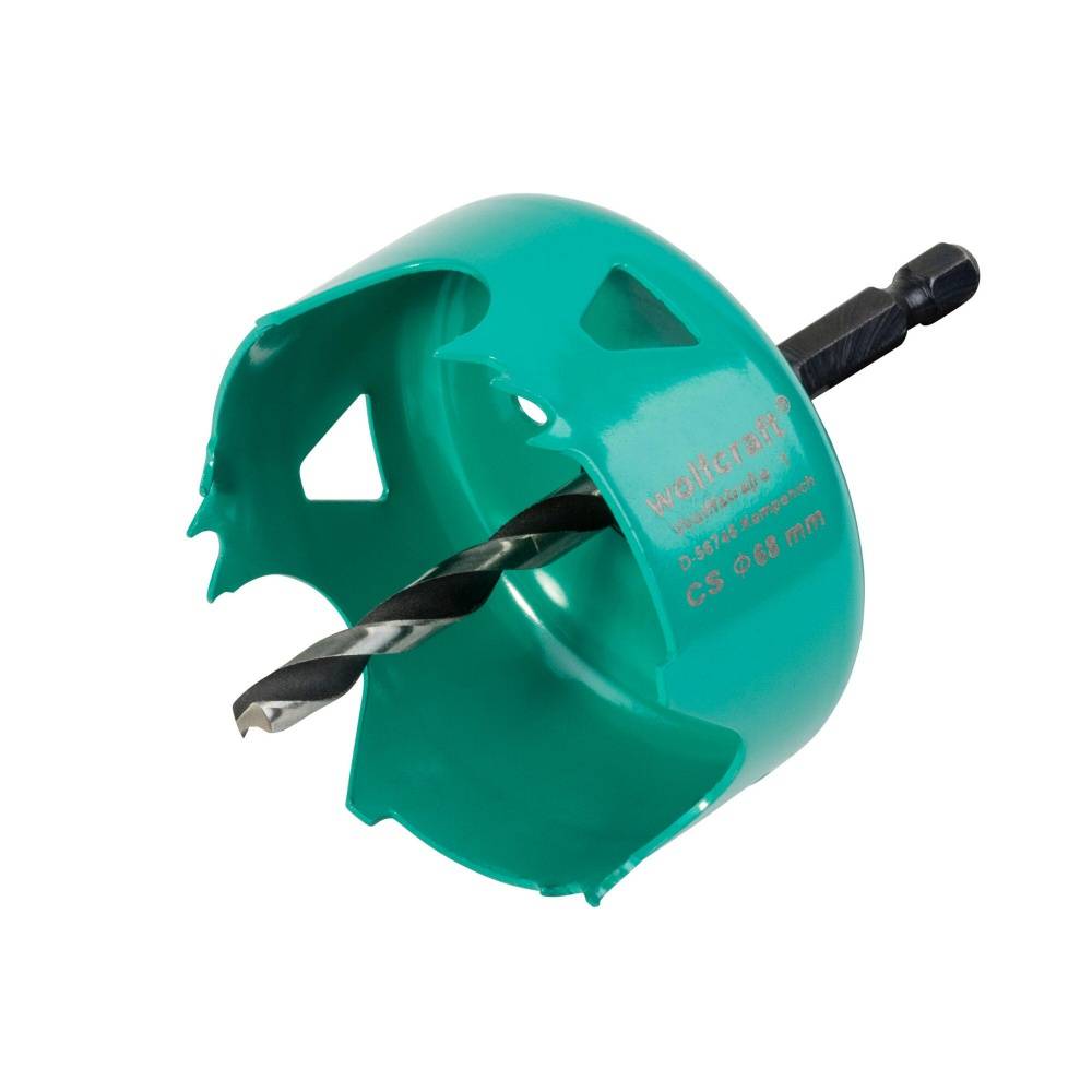 Scie cloche CT maçonnerie/pierre/bois/plastique wolfcraft diamètre 68 ...