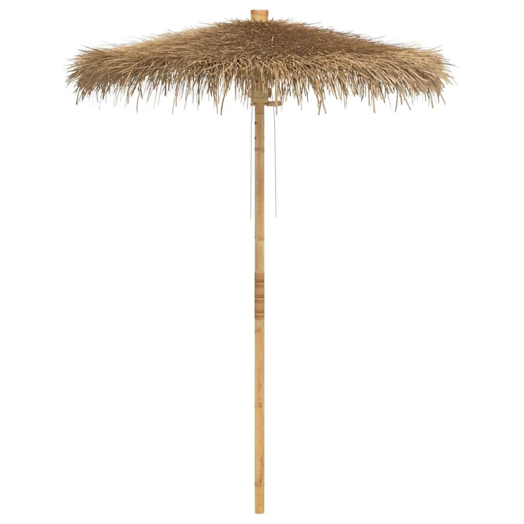 Parasol bambou et feuille de bananier naturel 180 x 180 x 230 cm ...