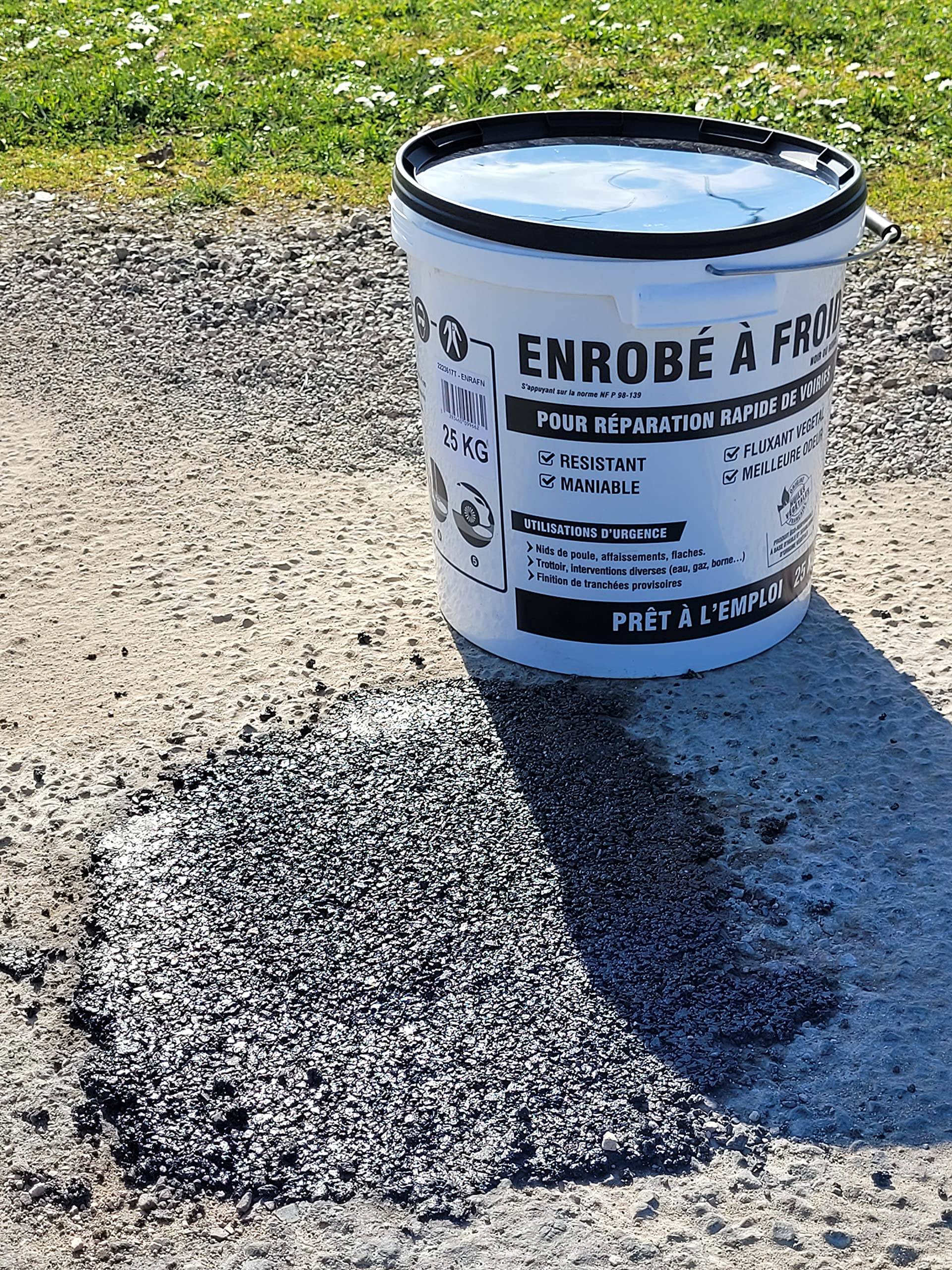 Jardibric - Enrobé à Froid 25 kg - Bitume Noir Prêt à l’Emploi ...