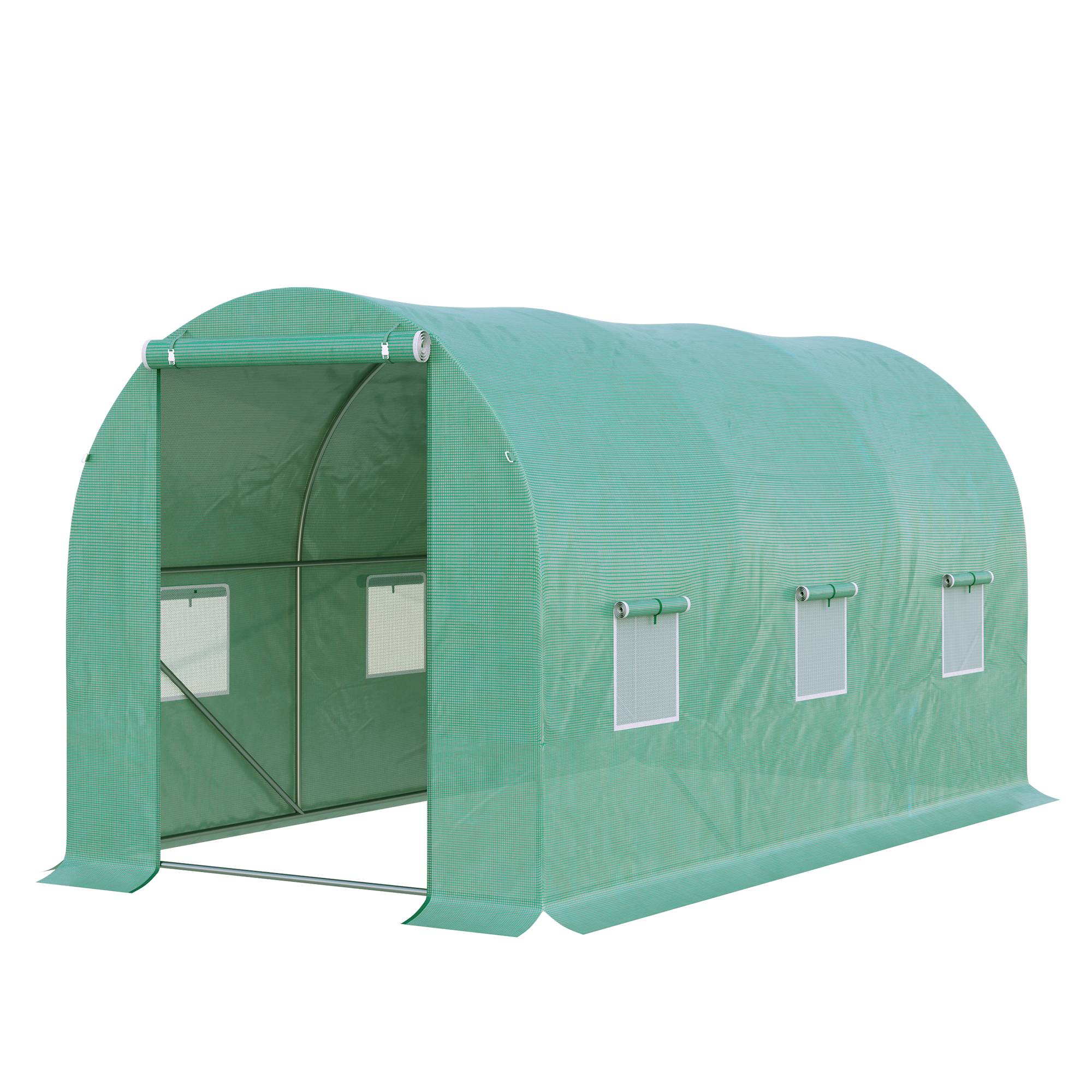 Serre tunnel acier PE pour potager optimisation croissance 400x200cm ...