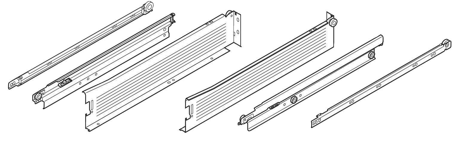 Glissière METABOX M 320m/50 C15 H85 - BLUM - 18768350 - Jardiland