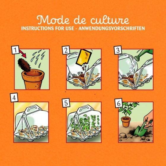 Radis et Capucine - Mini serre 6 pots - Mon premier Jardin bio à faire ...