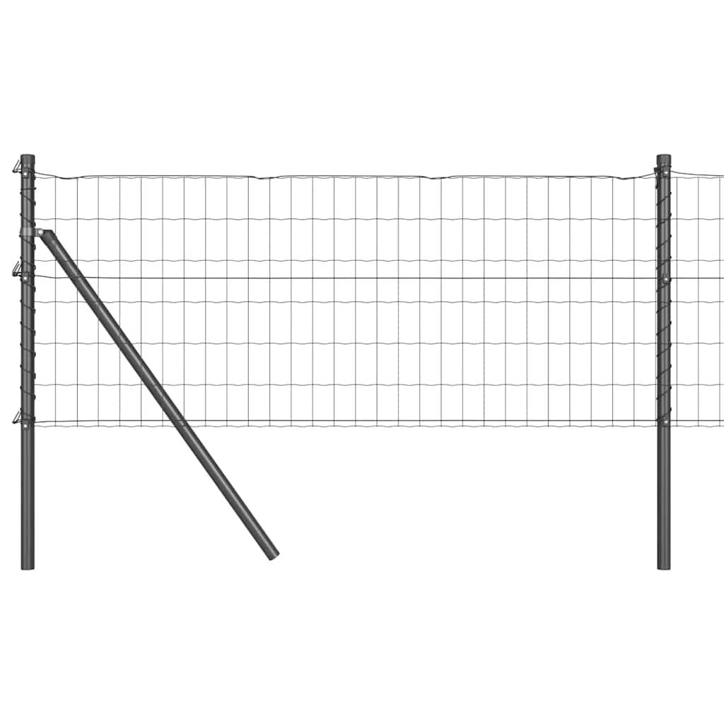 Clôture Acier et PVC Gris 0,8 x 10 m, Poids :12.61kg - PANGIVO - Jardiland