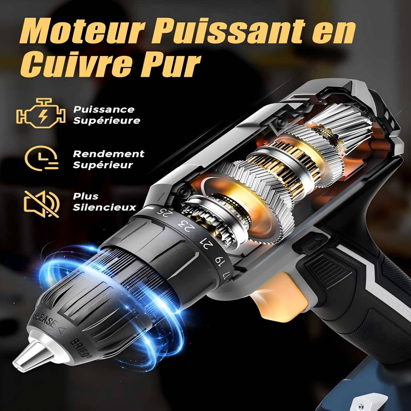 Perceuse sans fil FAHEFANA - Jardiland
