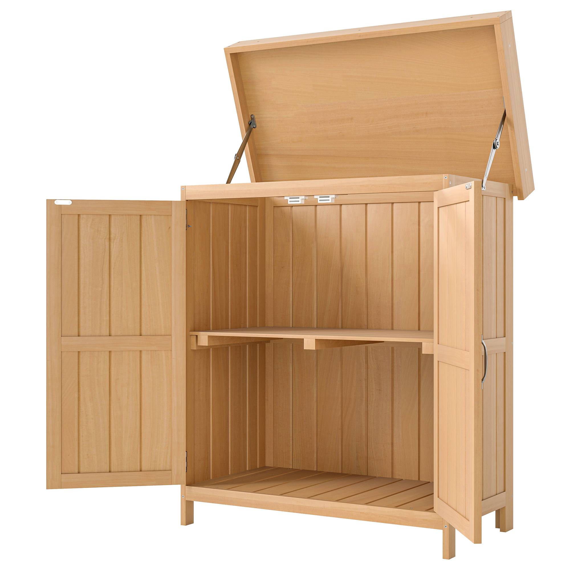 Armoire de jardins bois naturel 74 x 43 x 88 cm - PANGIVO - Jardiland