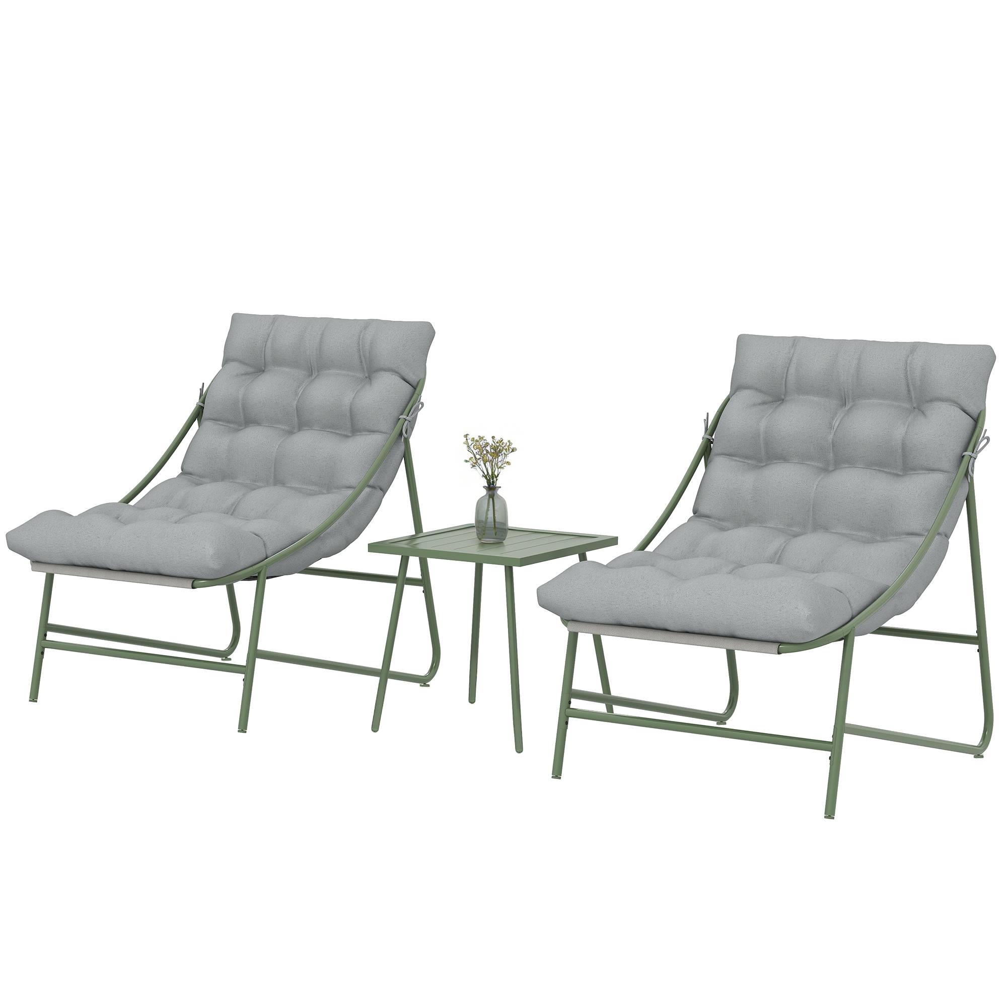 3 pièces salon de jardin extérieur | | Mobilier de jardin Gris clair ...