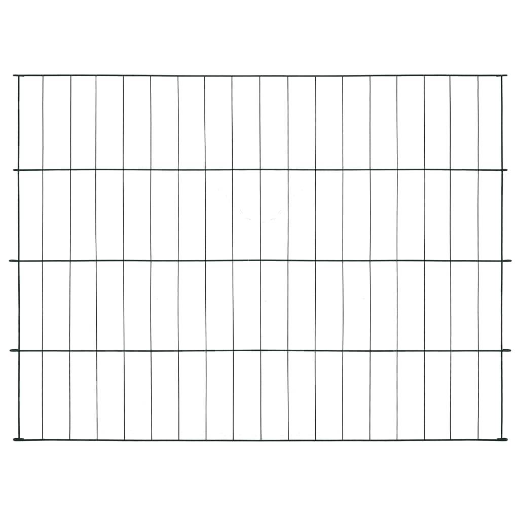 Ensemble de clôture de jardin acier revêtu vert 1150 x 790 mm - PANGIVO ...