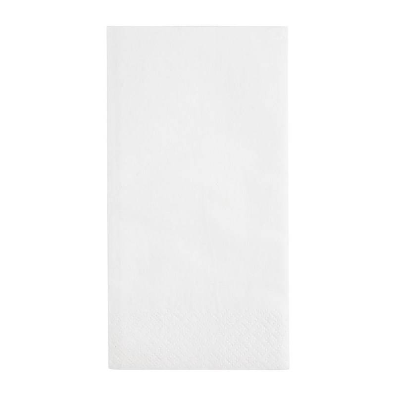 Serviettes Snacking 2 Plis Pliage 1/8 Recyclable 330 mm Blanches - Lot ...