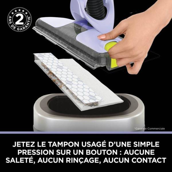 Balai - Nettoyeur Vapeur SHARK VACMOP Nettoyeur balai sans fil 2-en-1 ...