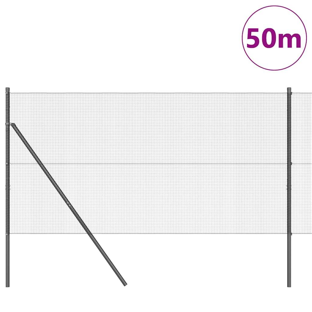 Poteau de clôture acier gris 50 x 1,2 x 250 cm, Poids :56.4kg - PANGIVO ...