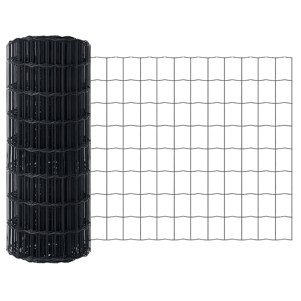 Clôture Euro Fer revêtu de PVC Gris 0,6 x 50 m, Poids :19.63kg ...