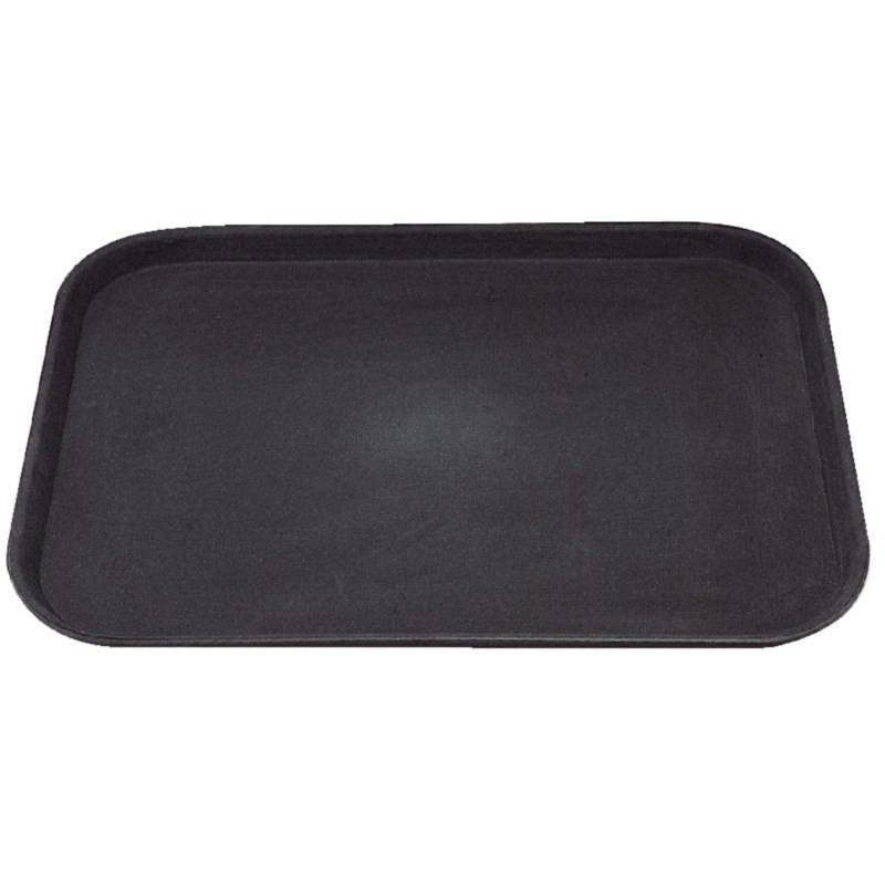 Plateau Rectangulaire Anti-Dérapant Noir - 356 x 457 mm - Kristallon ...