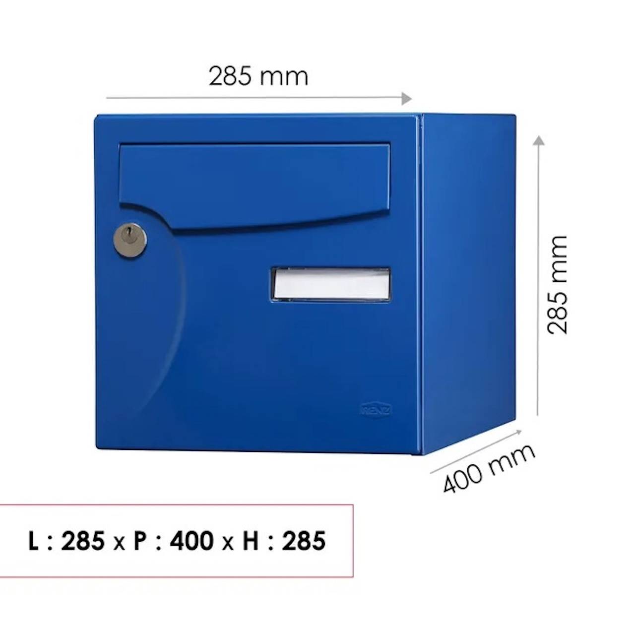 Boîte aux lettres normalisée - 2 portes extérieur - Animation - acier ...