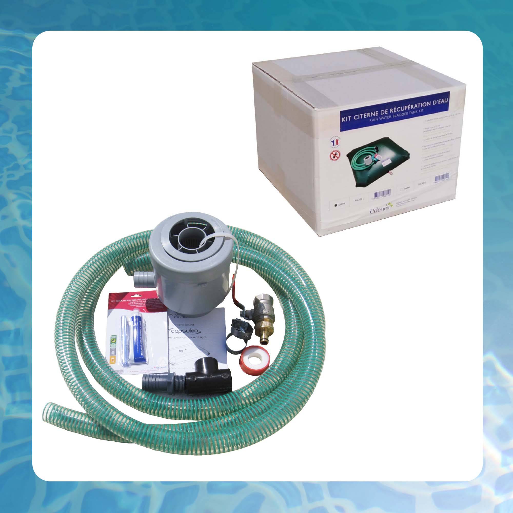 Kit Citerne Souple Récupérateur Eau de Pluie 500 Litres - Edenea ...