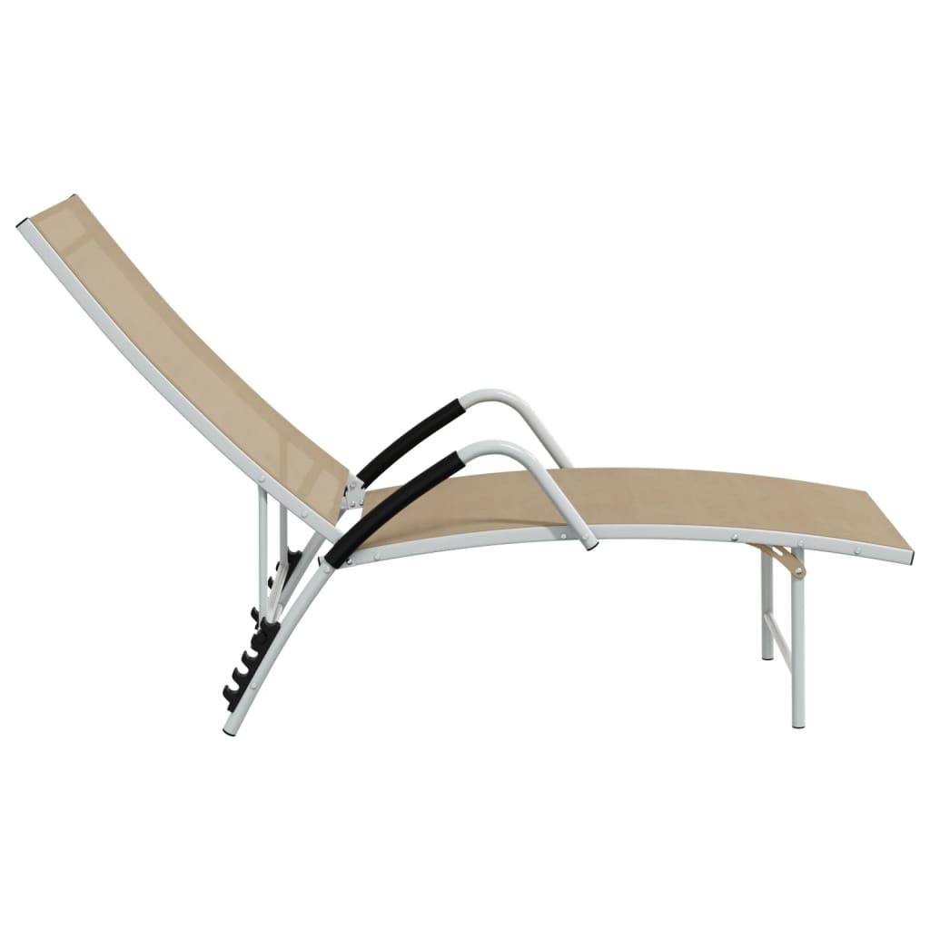 Transat chaise longue bain de soleil lit de jardin terrasse meuble d ...