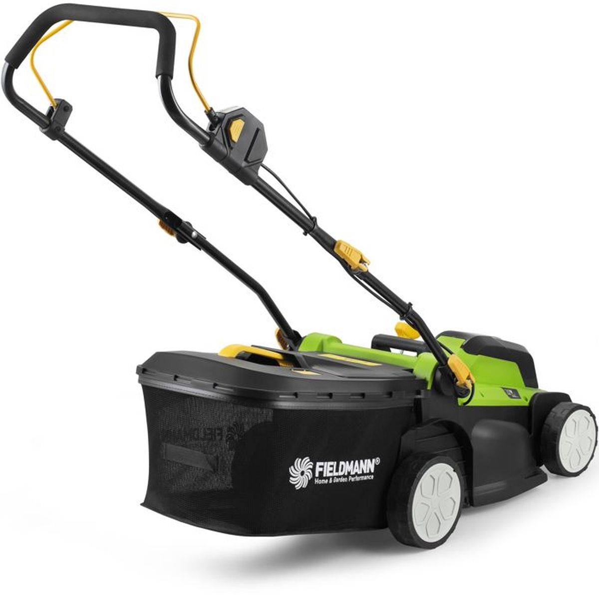 Tondeuse à gazon sans fil FIELDMANN 20V 37 cm mulching hauteur 75 mm ...