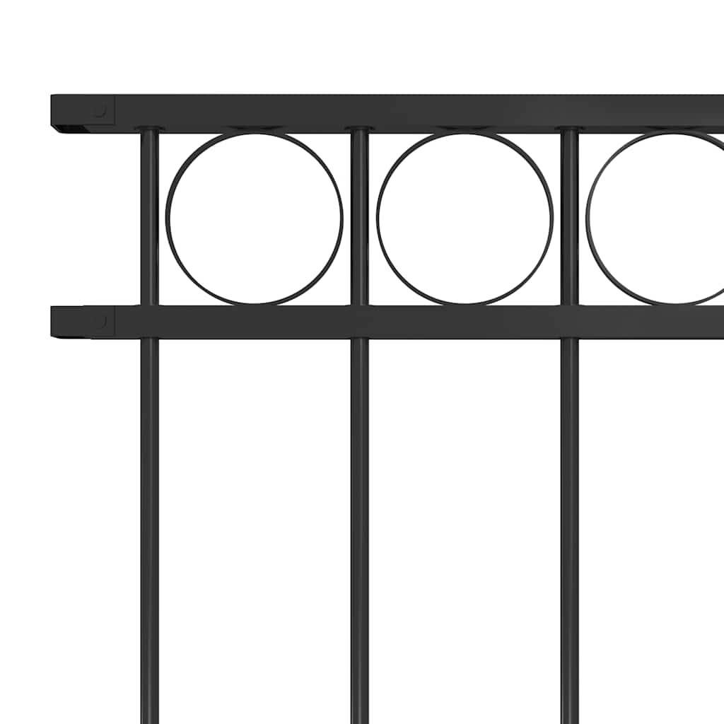 Panneau de clôture acier thermolaqué noir 170 x 120 cm - PANGIVO ...