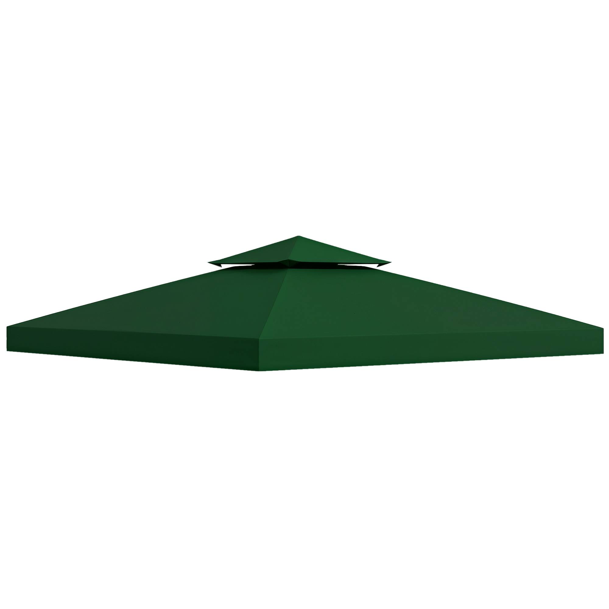 Toile de rechange pour tonnelle polyester vert foncé 300 x 300 x 0.1 cm ...