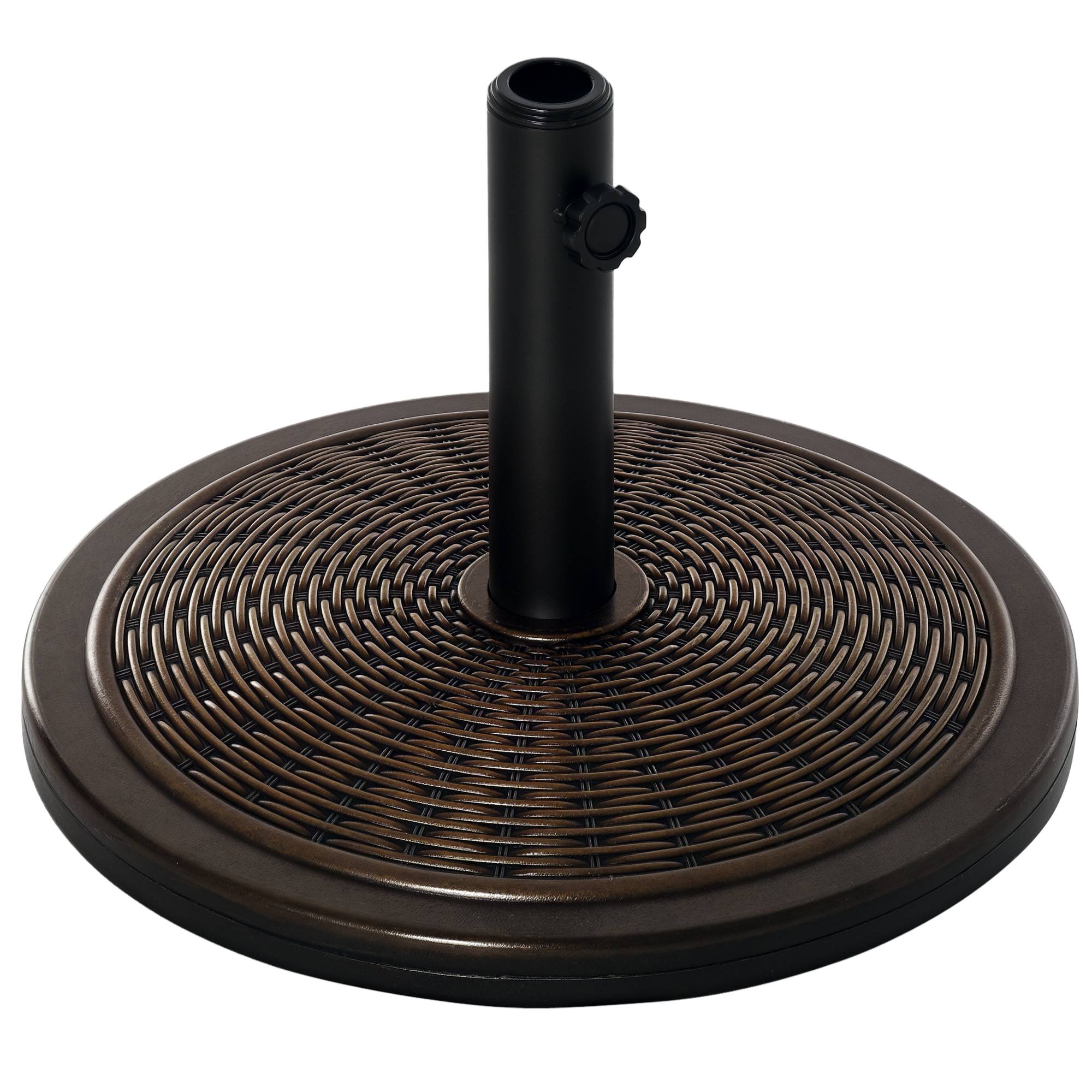 Pied de parasol Ciment HDPE Jardin Terrasse Maintien sécurisé Ø48cm ...