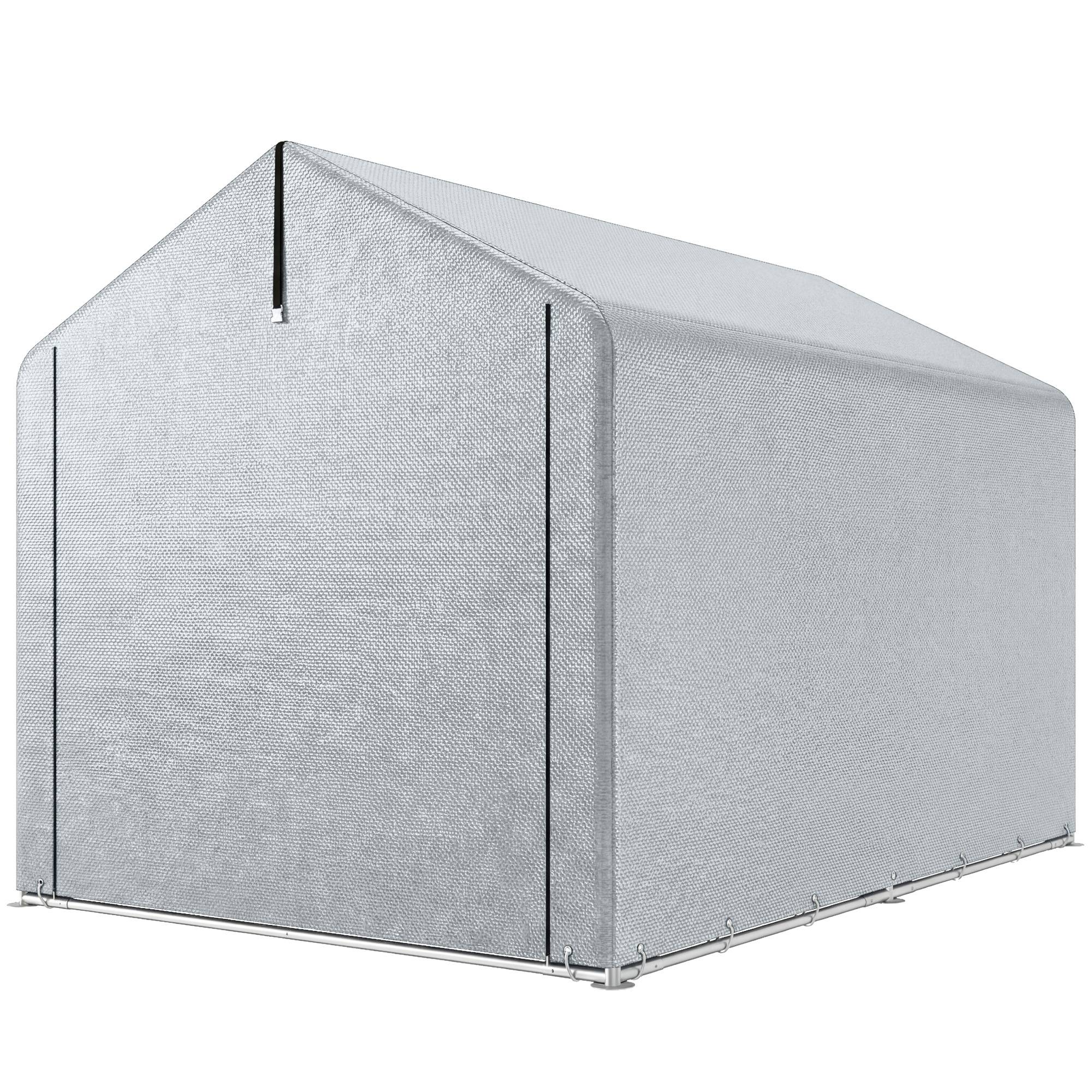 Abri de jardin extérieur pour outils et vélos, avec structure en acier ...