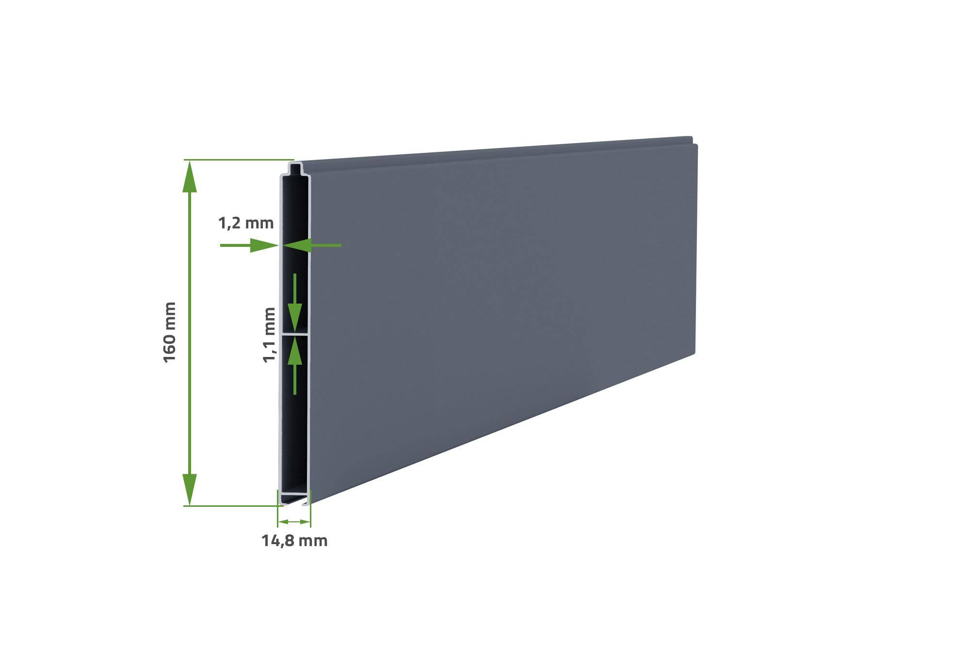 Portail battant 4 m LIFE H.180 cm alu gris + 2 poteaux 20x20 cm H.190cm ...