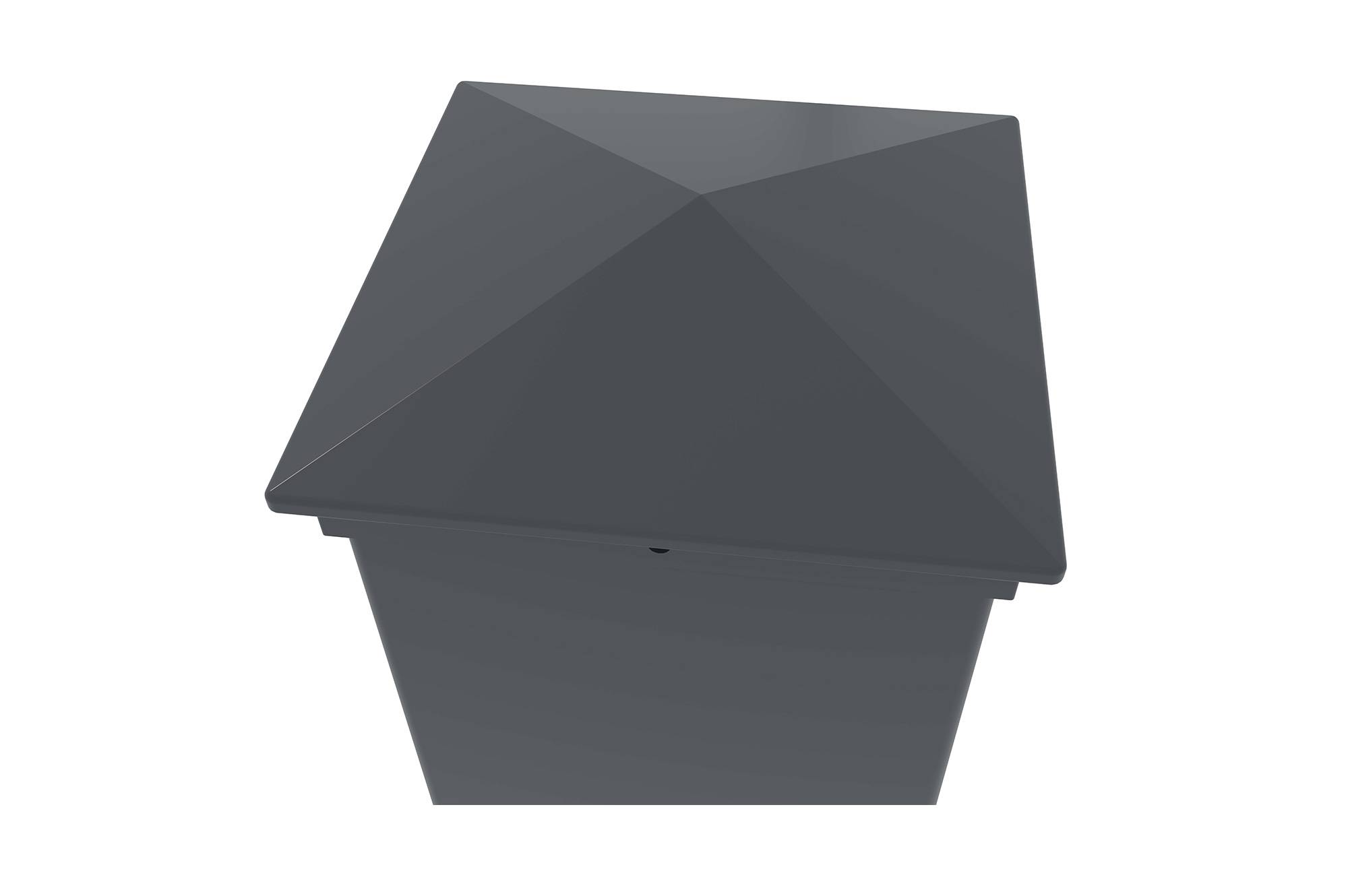 Lot de 2 poteaux EIFEL 15x15 en alu H.166 cm - Gris anthracite - Jardiland