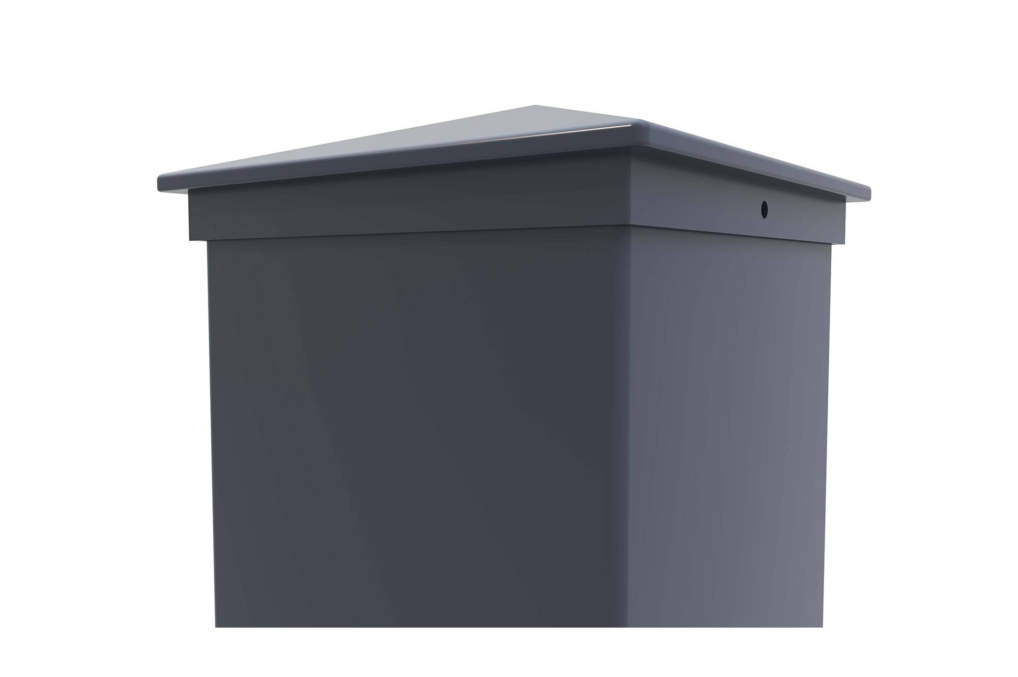 Lot de 2 poteaux EIFEL 15x15 en alu H.166 cm - Gris anthracite - Jardiland