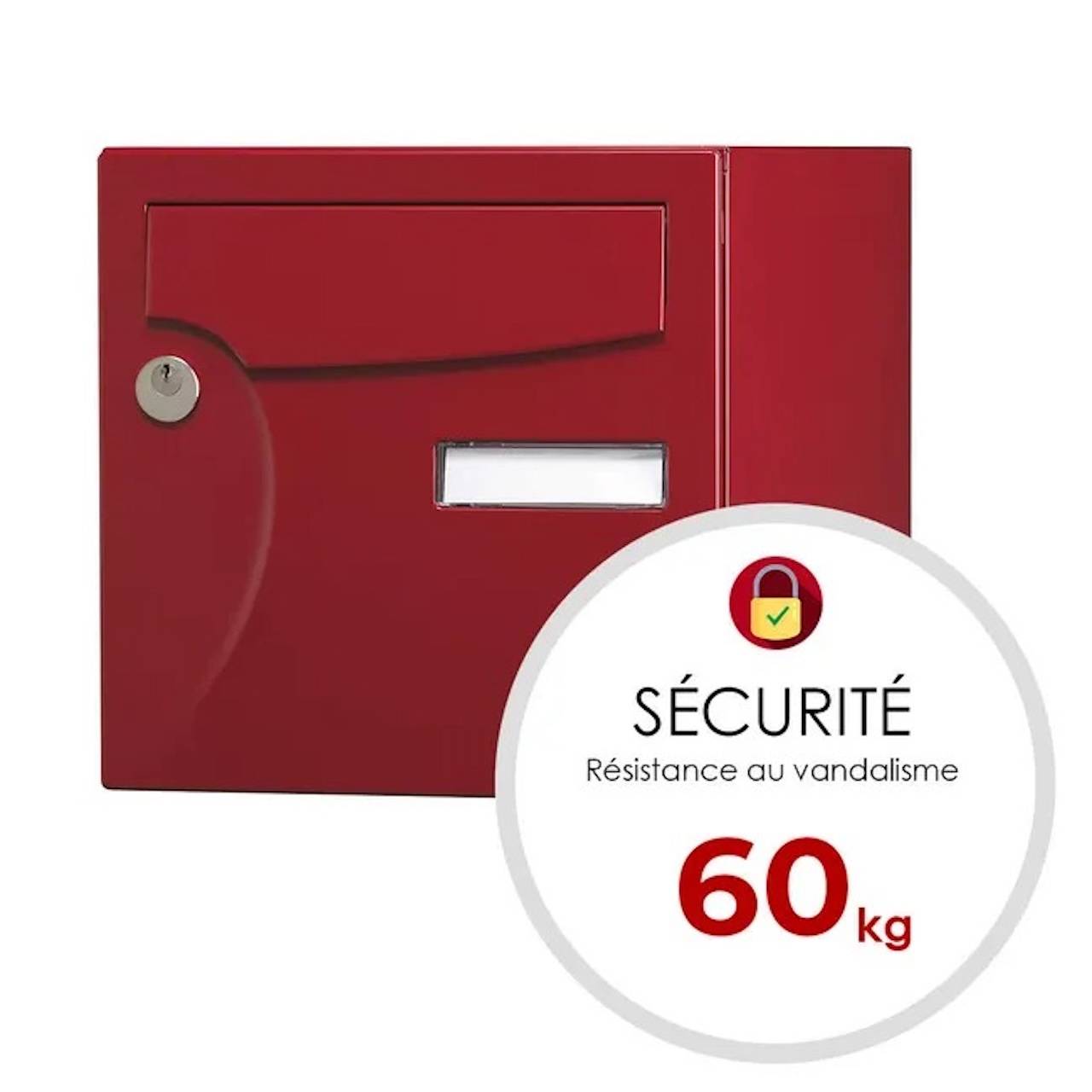 Boîte aux lettres normalisée - 2 portes extérieur - Animation - acier ...