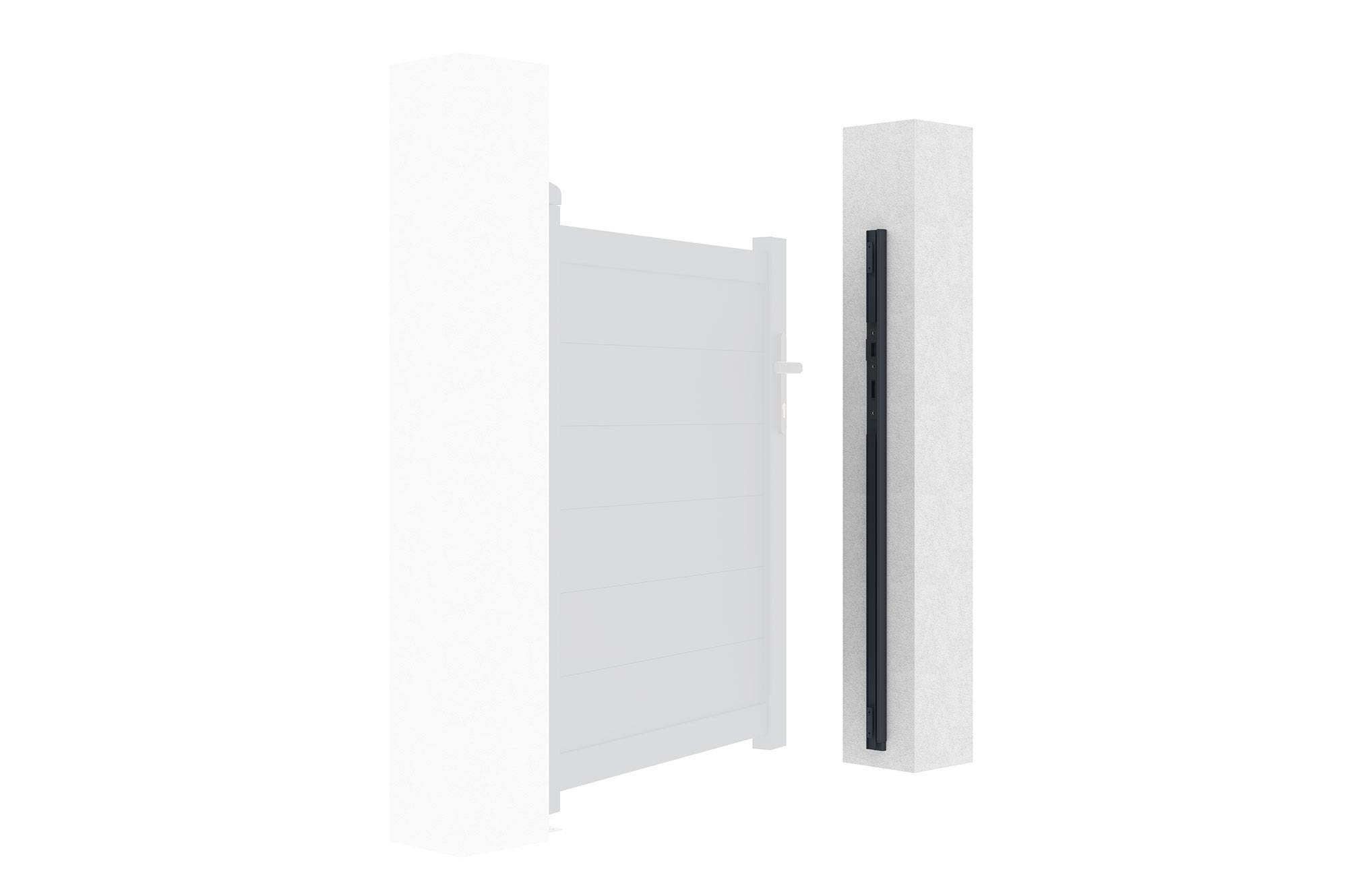 Portillon 1m EIGER H.115 cm + Kit inversion ouverture 115 x 102,5 cm ...