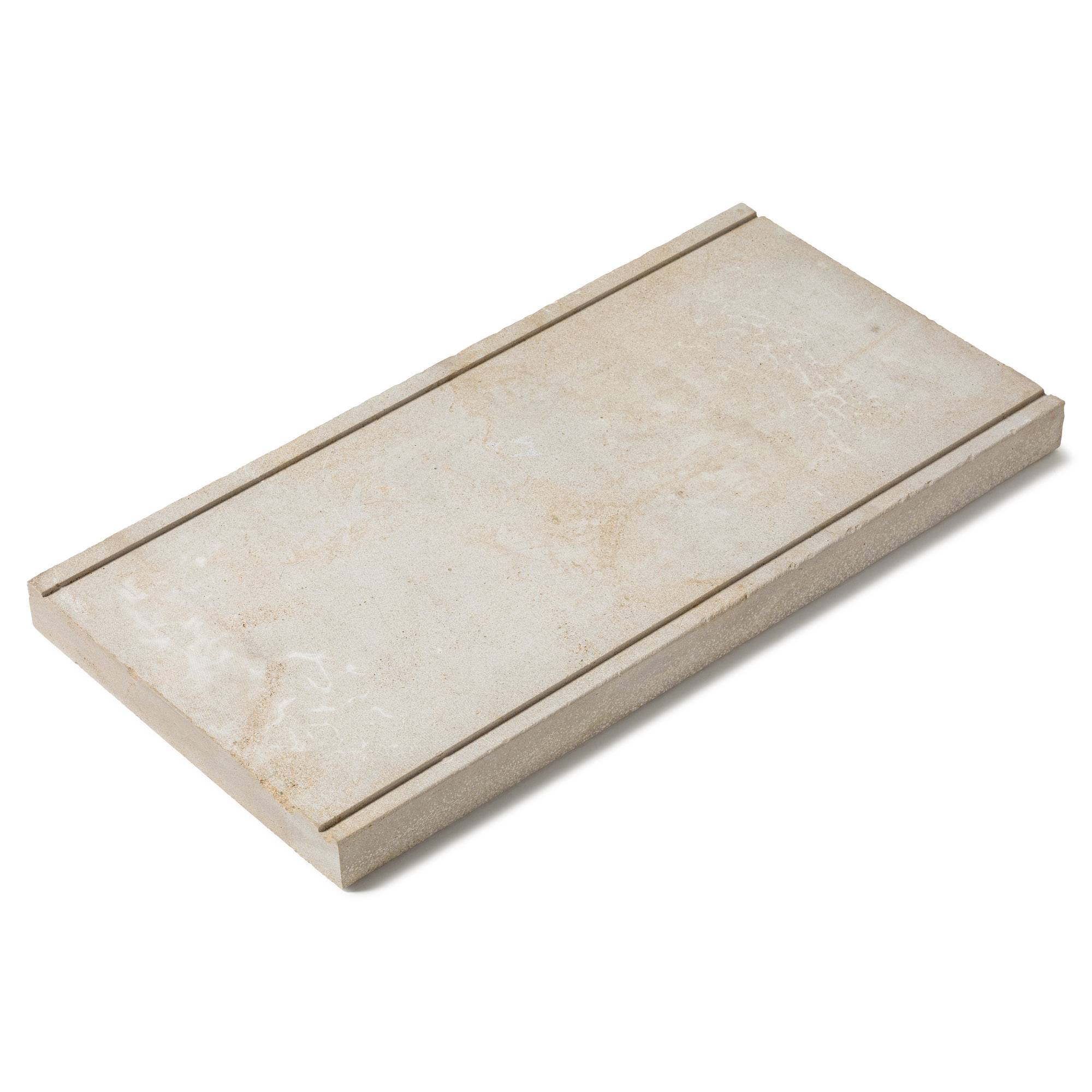 Couvertine Pierre de l'Atlas Beige 60x30x4 cm avec larmiers (à l'unité ...