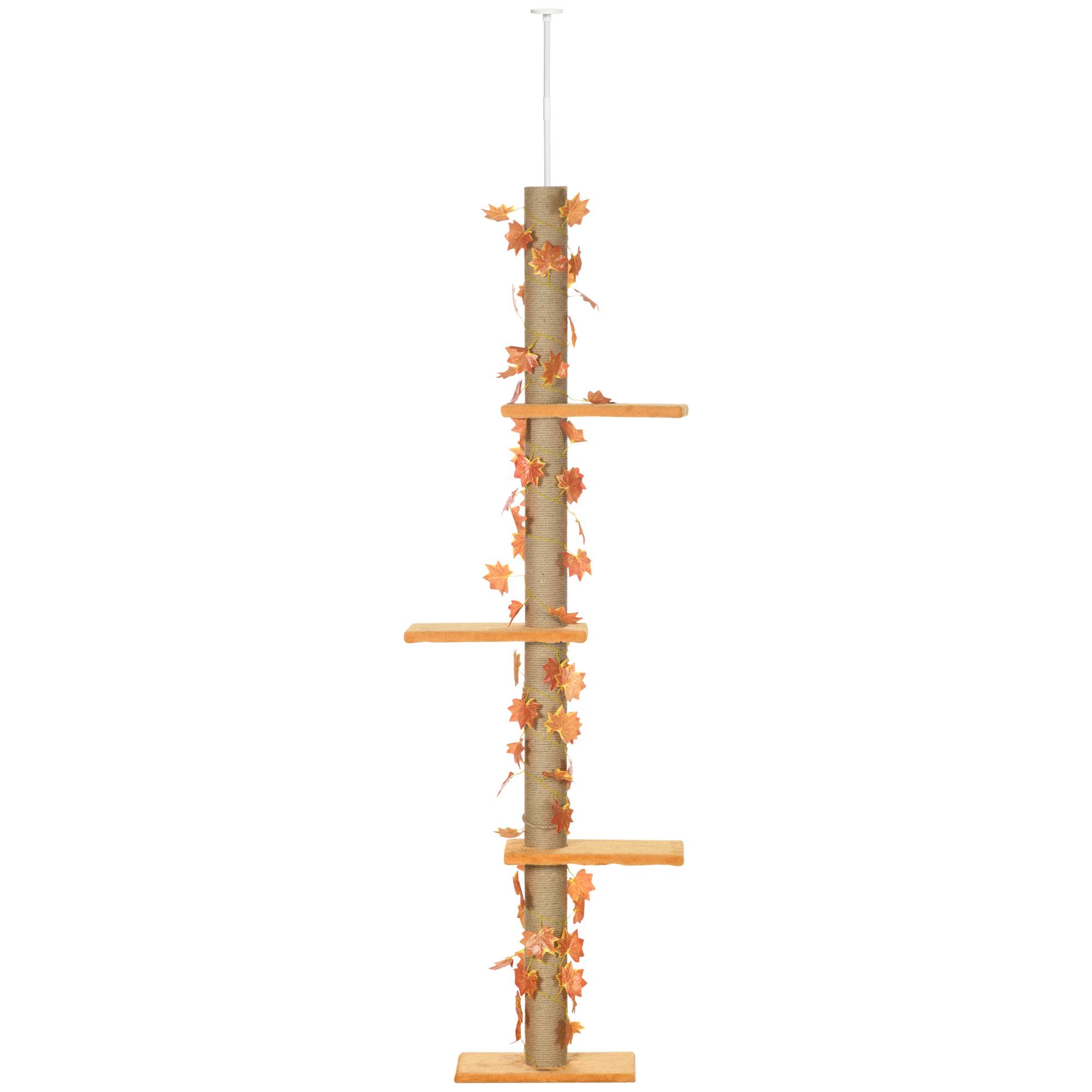 Arbre à chat du sol au plafond, 202-242 cm, avec 3 plateformes, hauteur ...
