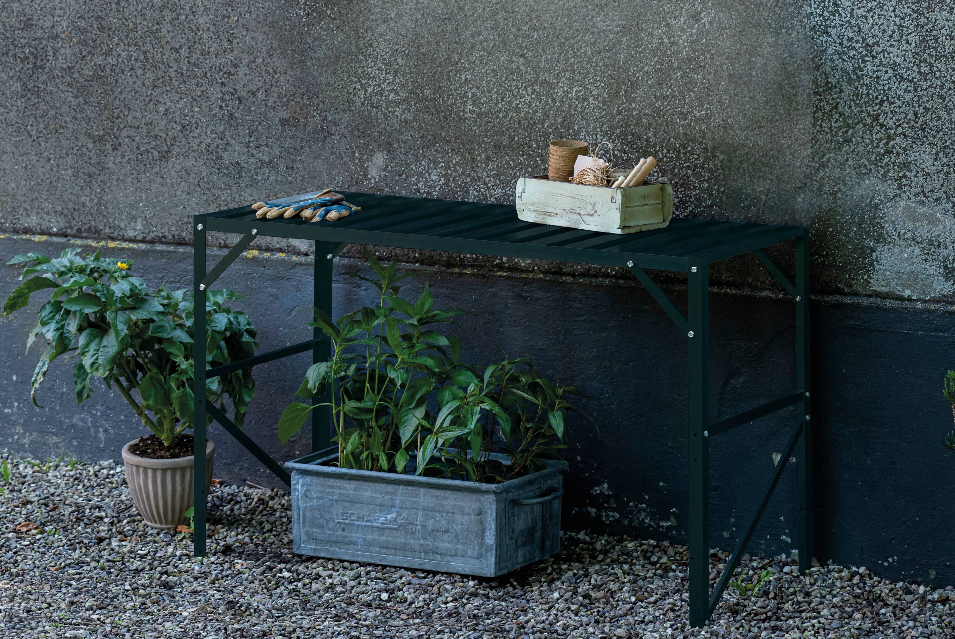 Halls alu staging - 1 tier - green - Jardiland