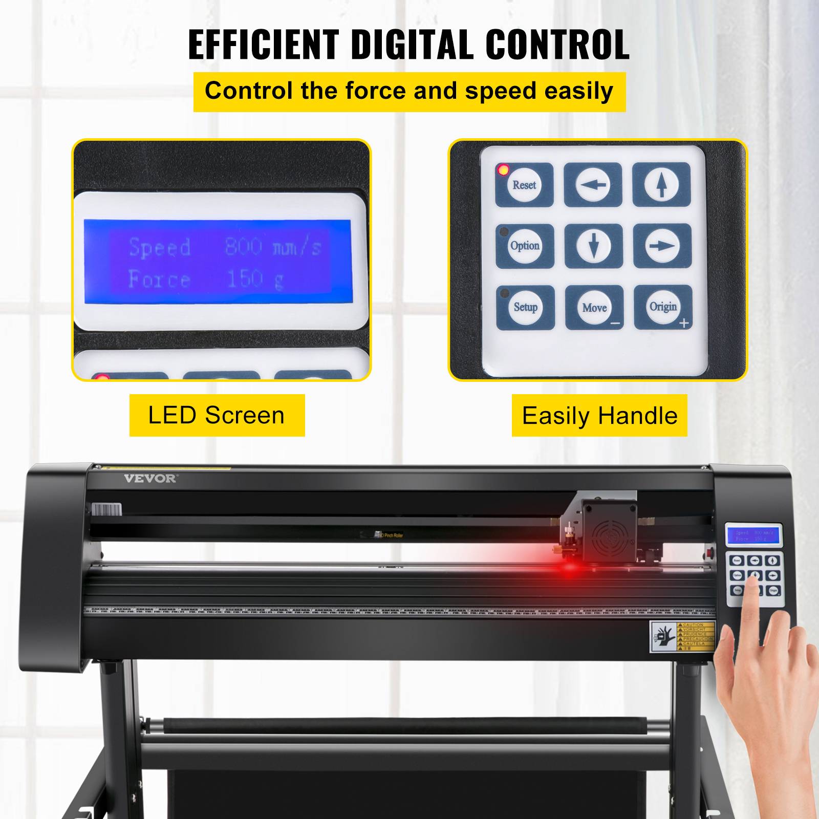 VEVOR Plotter de Découpe Vinyle 720 mm, Logiciel Signmaster, Support de ...