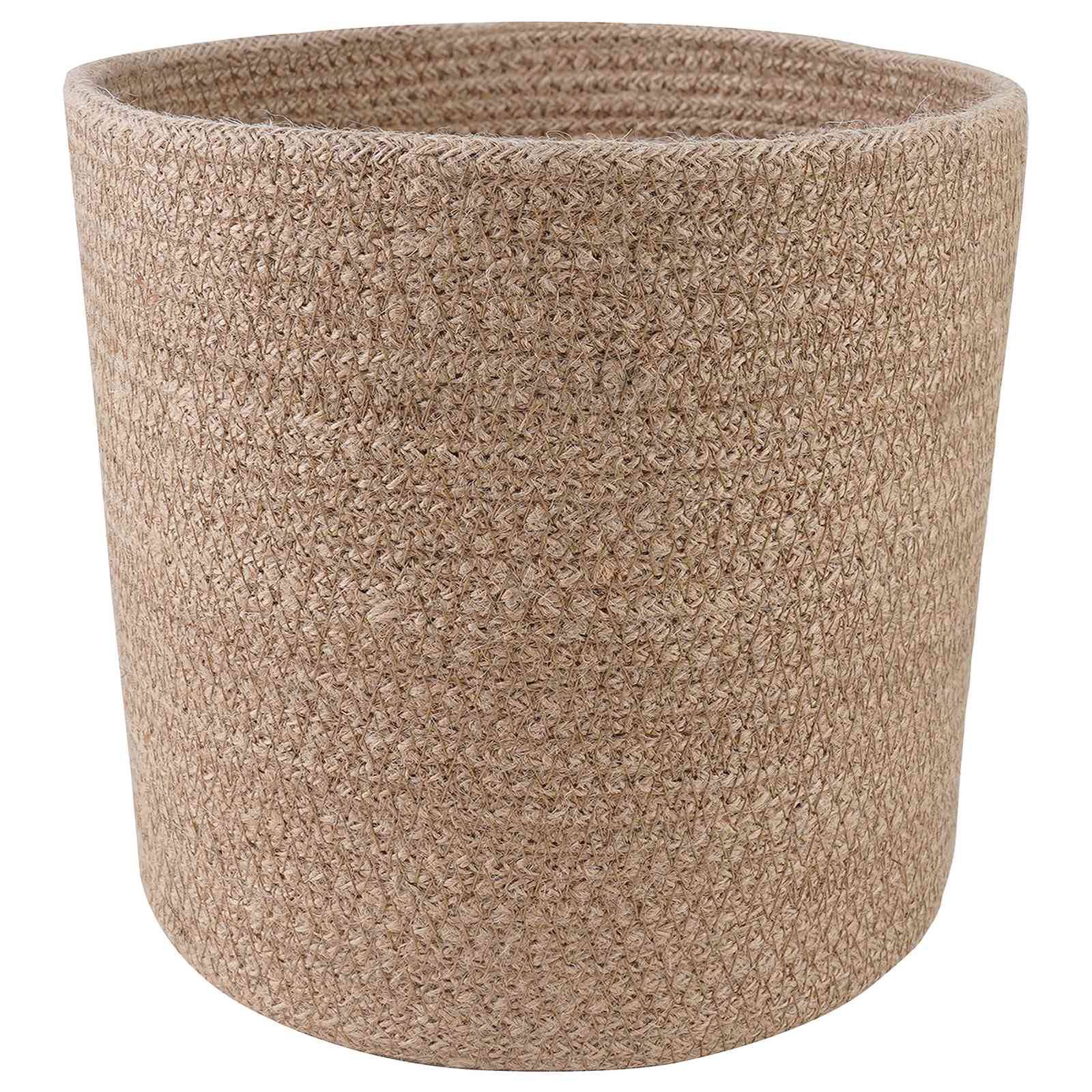 Ensemble de 2 pots à plantes jute naturel 28 x 28 x 28 cm, Poids:1.66kg ...