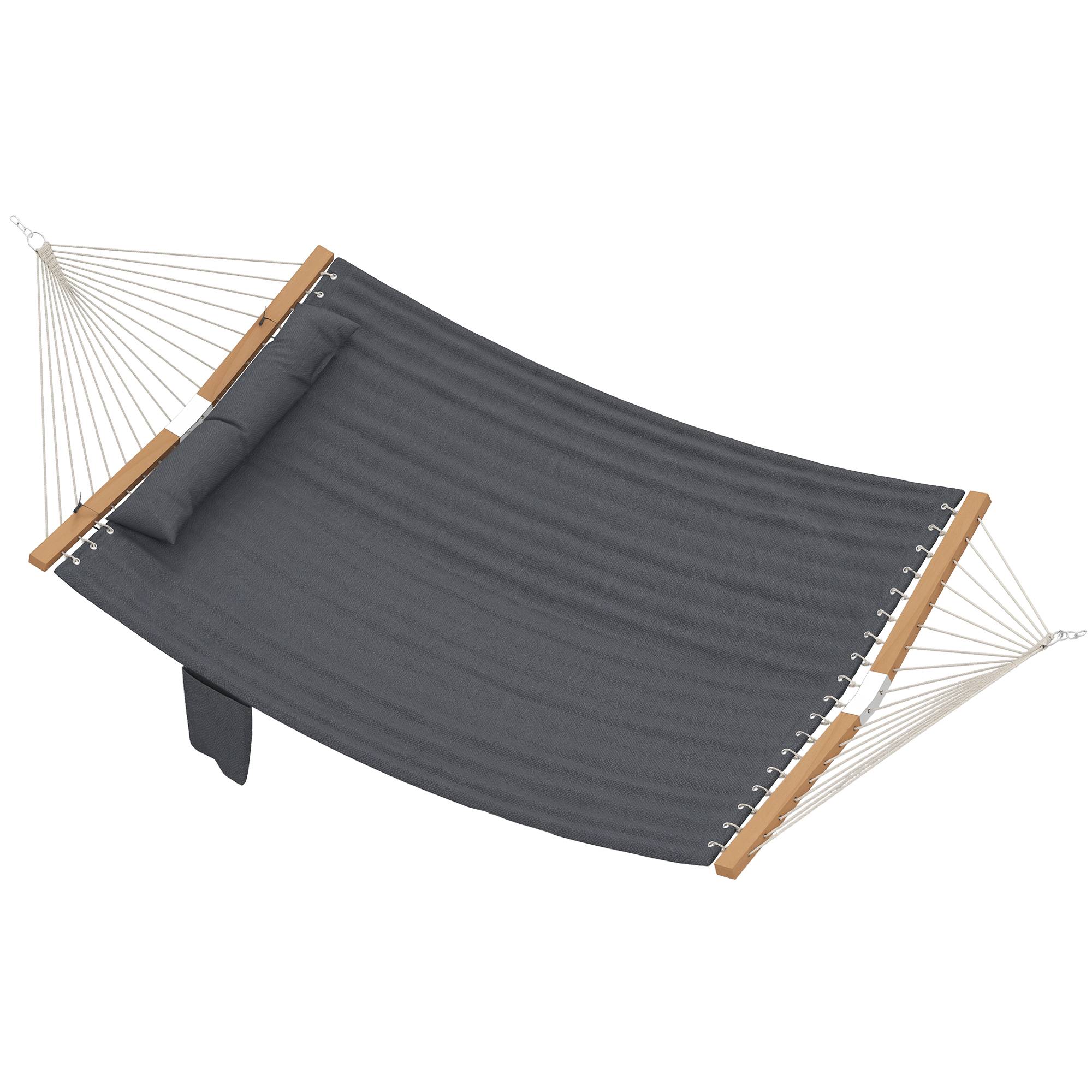 Hamac extérieur 200x140cm, hamac à deux couches avec porte-têtes à ...