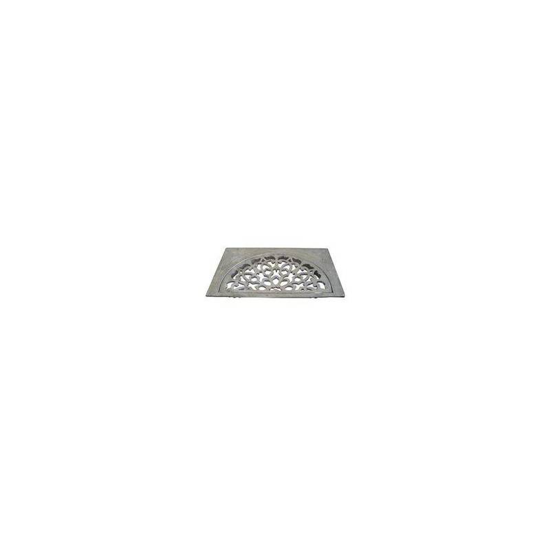 Soupirail - Grille de cave demi-lune en aluminium - 60 x 38 cm - Jardiland
