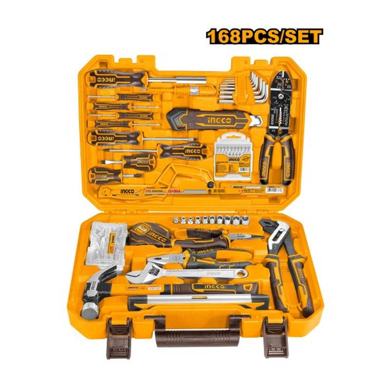Mallette de 168 outils à main et chevilles et vis - INGCO - HKTHP21681 ...