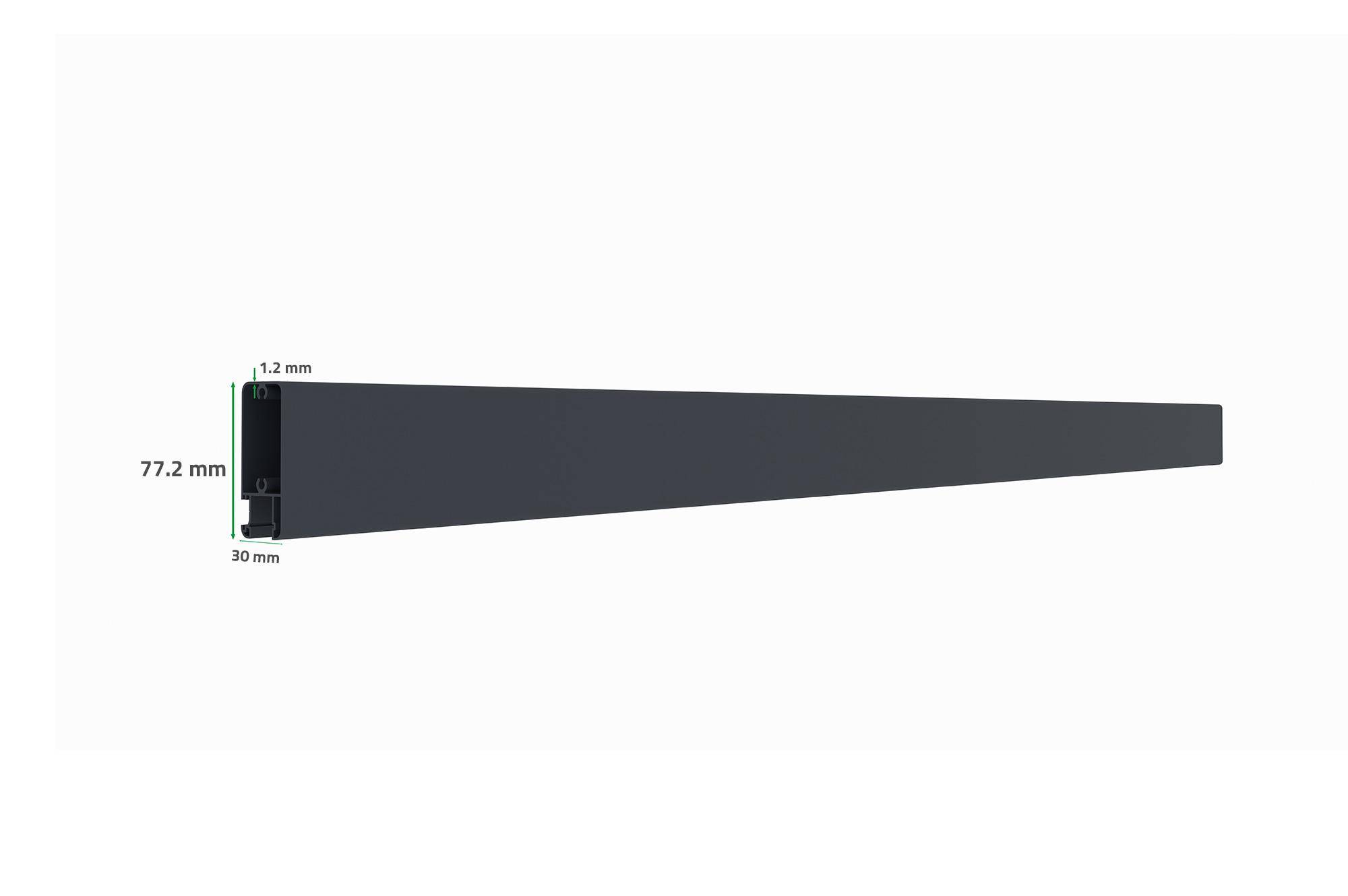 Portail coulissant 3,7 m NEVIS H.140 cm alu gris + 2 poteaux 20x20 cm H ...