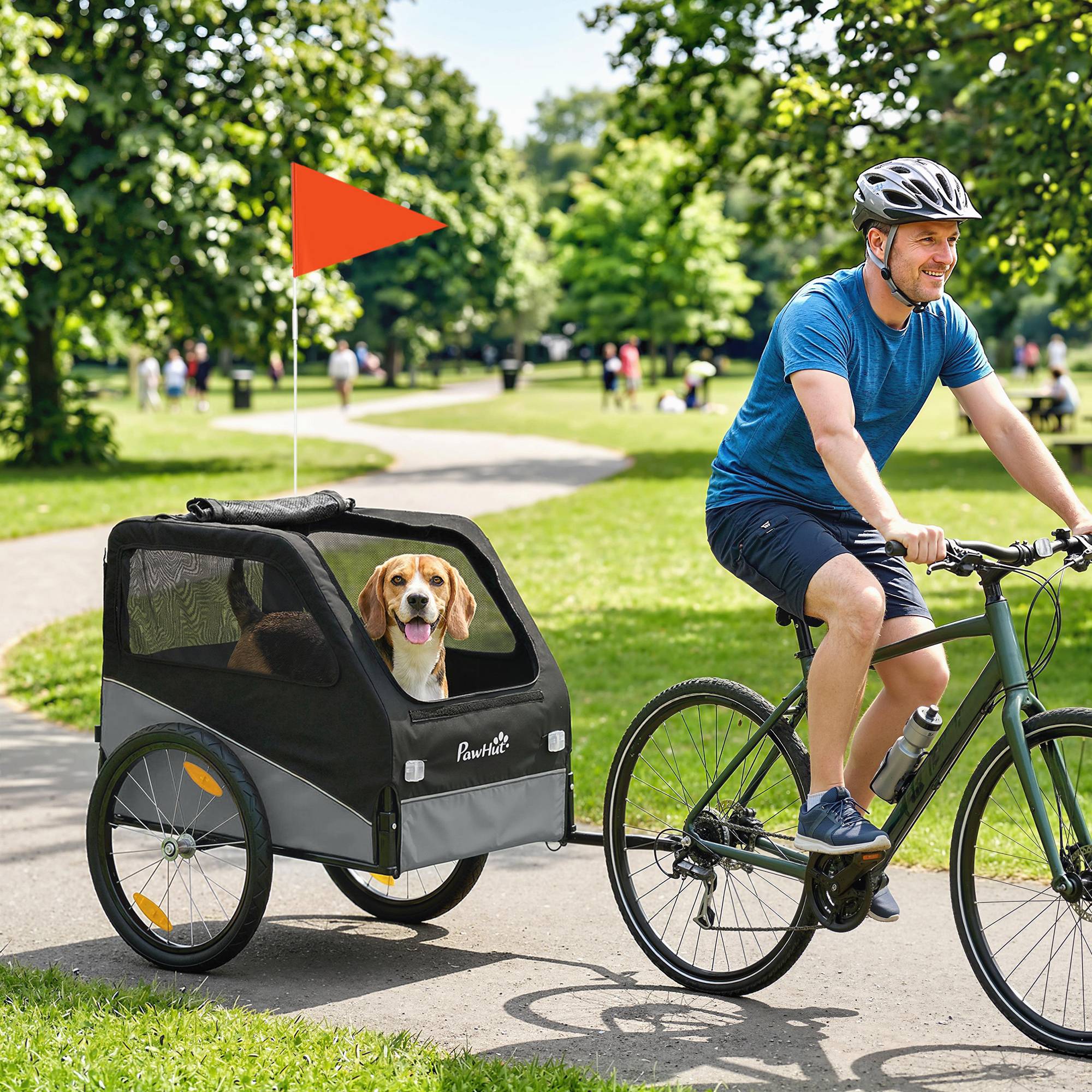 Remorque vélo chien métal excursions attache universelle pneus 20 ...