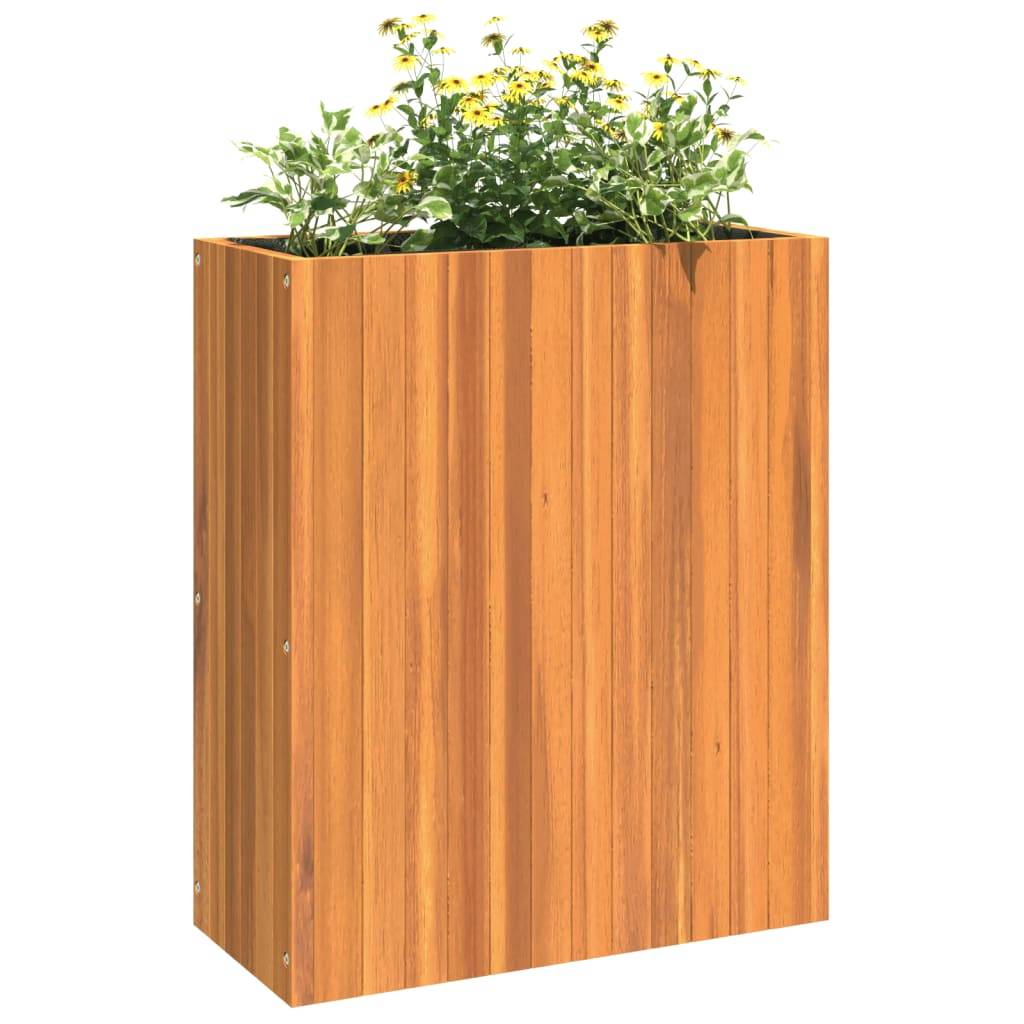 Jardinière bois d'acacia naturel 59 x 27.5 x 70 cm - PANGIVO - Jardiland
