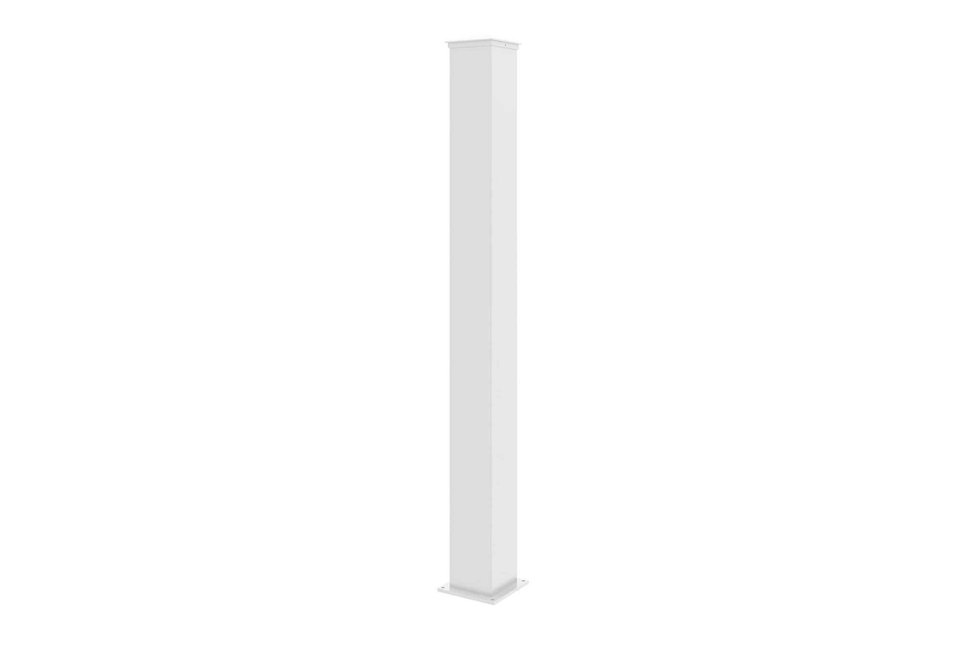 Portail battant 3 m EIGER H.140 cm + 2 poteaux H.166 cm aluminium blanc ...