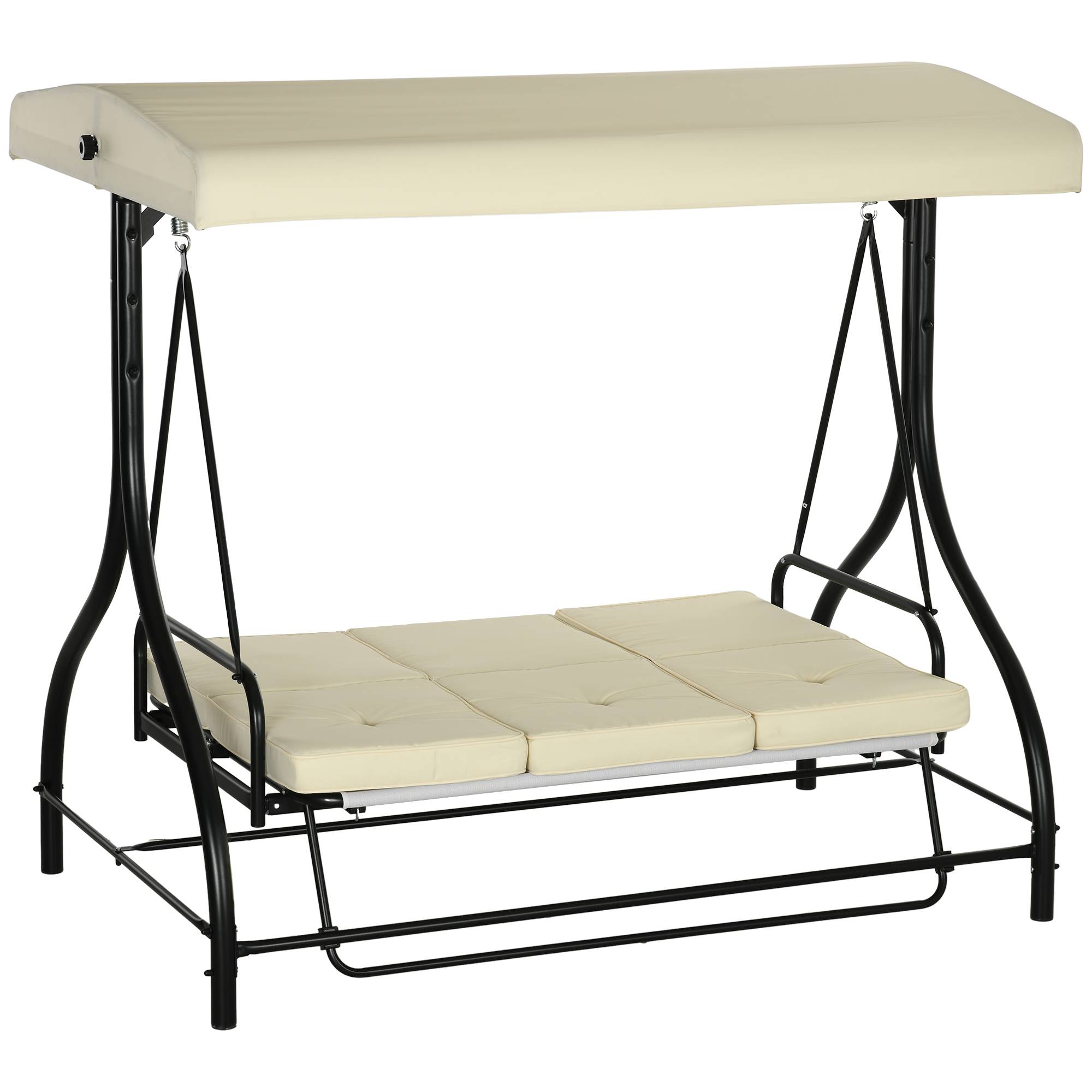 Balancelle de jardin acier 195 x 117 x 175 cm - PANGIVO - Jardiland
