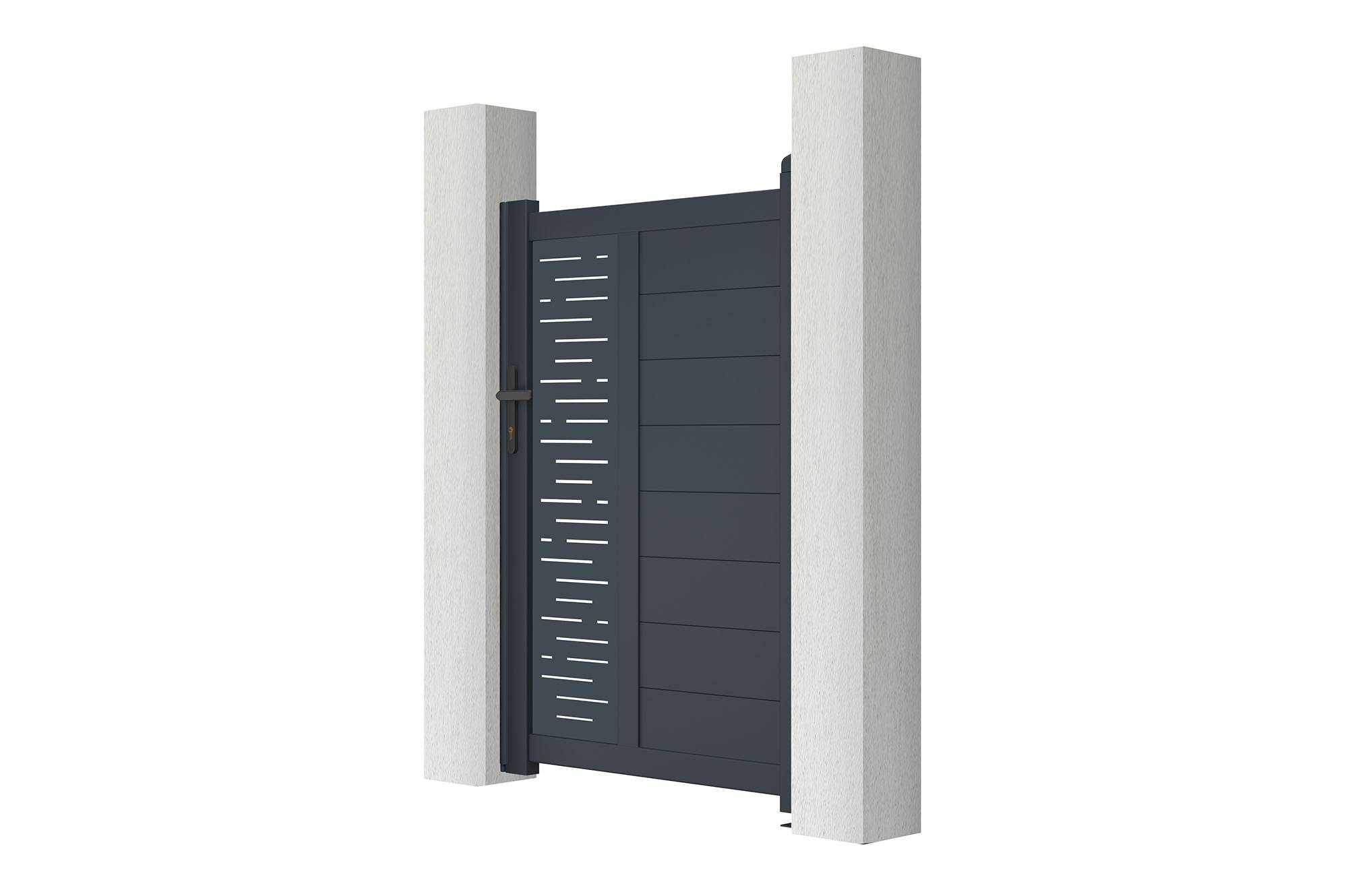 Portillon 1m ARLBERG H.140 cm + Kit inversion ouverture 145 x 103 cm ...