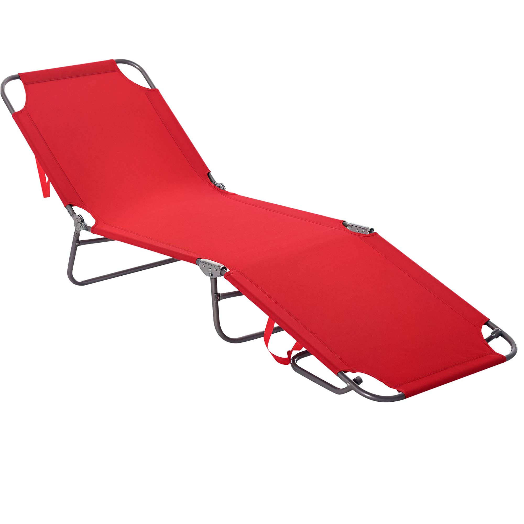 Bain de Soleil transat Pliable Dossier réglable Multipositions métal et ...