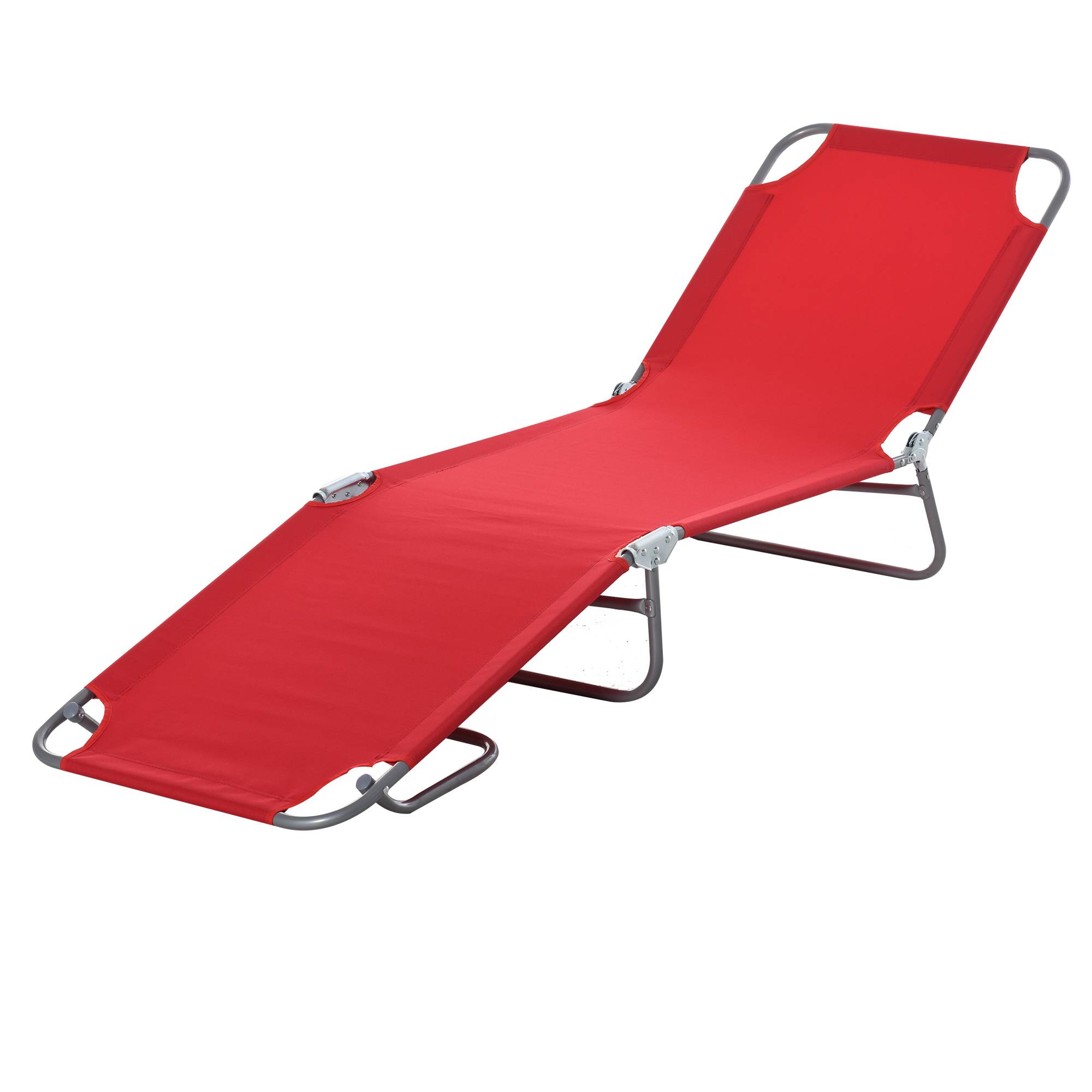 Bain de Soleil transat Pliable Dossier réglable Multipositions métal et ...