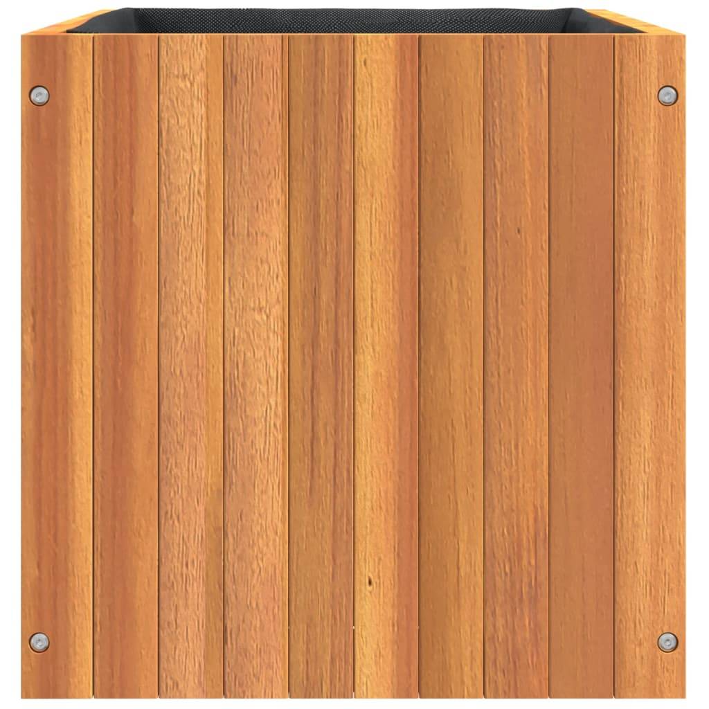 Jardinière bois d'acacia naturel 45 x 45 x 45 cm - PANGIVO - Jardiland