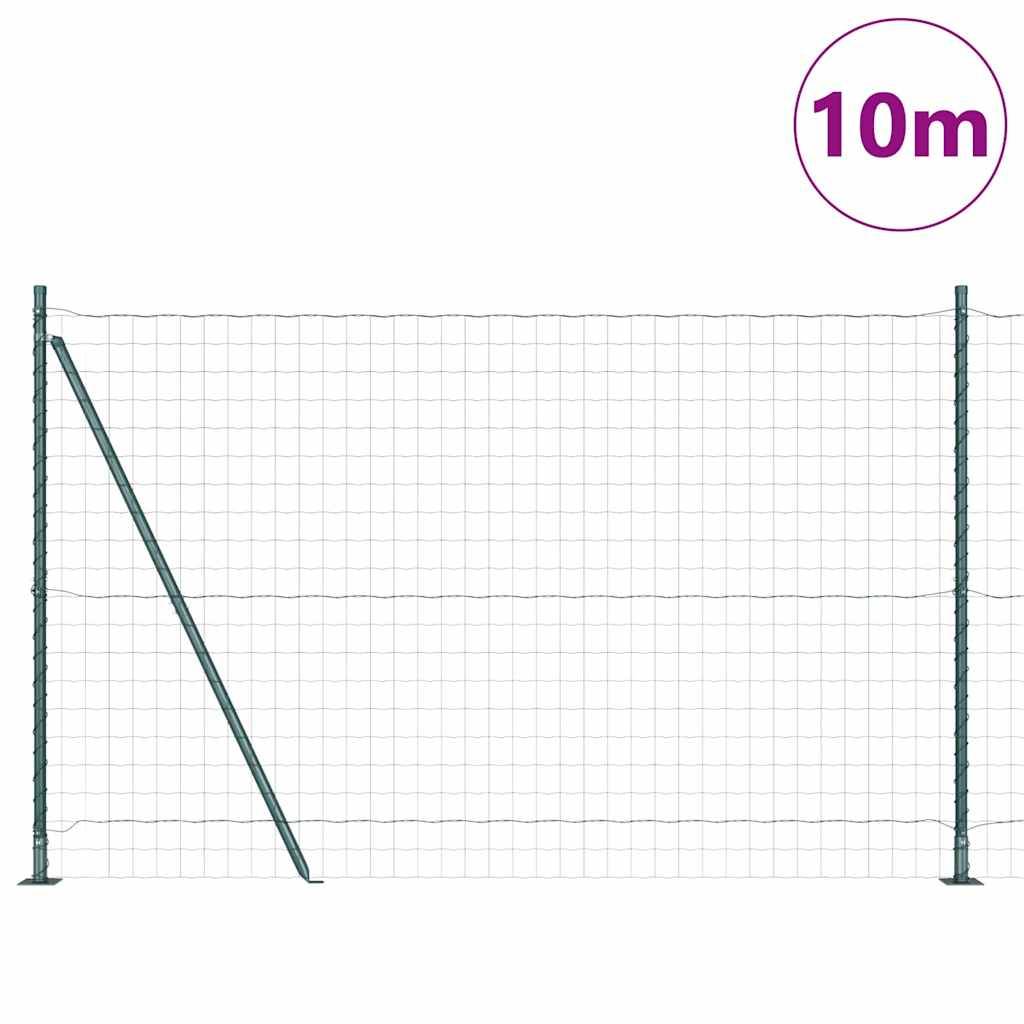 Clôture Acier Vert 1,5 x 10 m 1000 x 3,2 x 150 cm, Poids :22.13kg ...