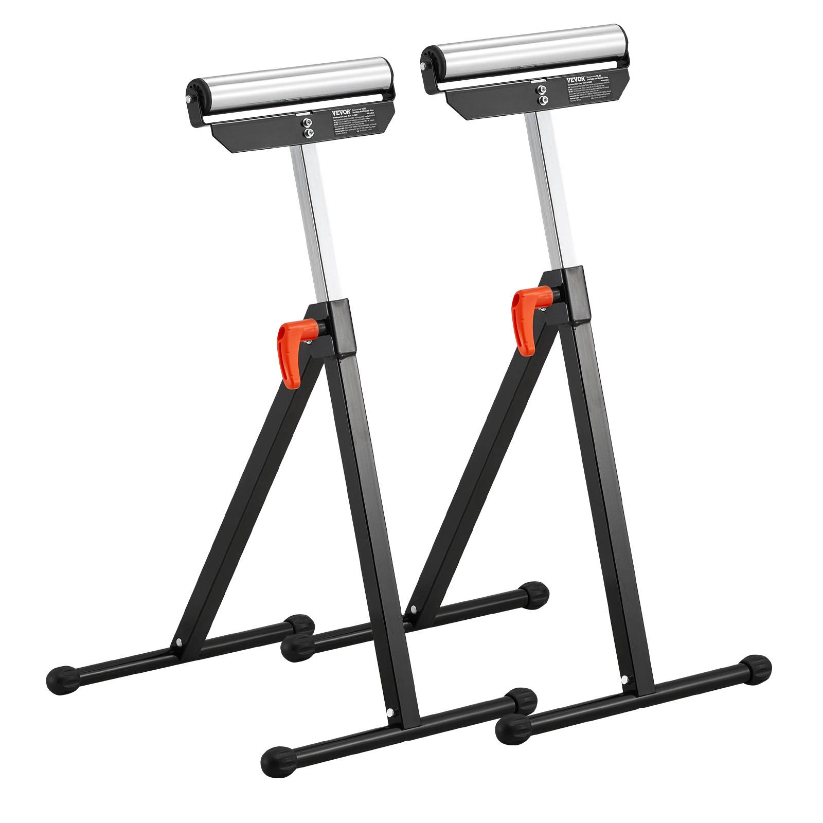 VEVOR Servante rouleaux lot 2, charge 61kg, hauteur réglable. - Jardiland