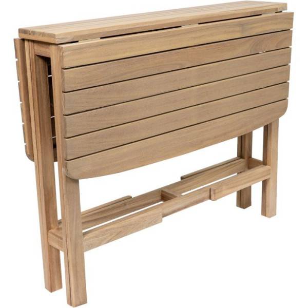 Table de jardin - FERRET - Pliante - Bois d'Acacia FSC - 21/55/90 x 90 ...
